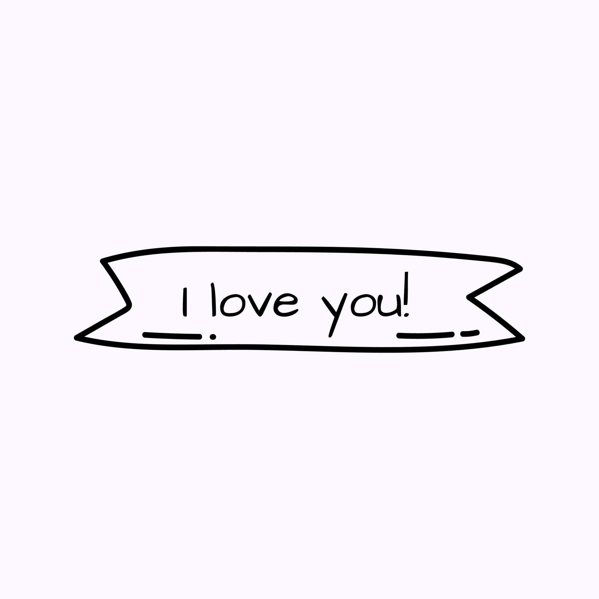 Cinta Con Texto Te Amo Dibujado A Mano Doodle Ilustración Del Día De