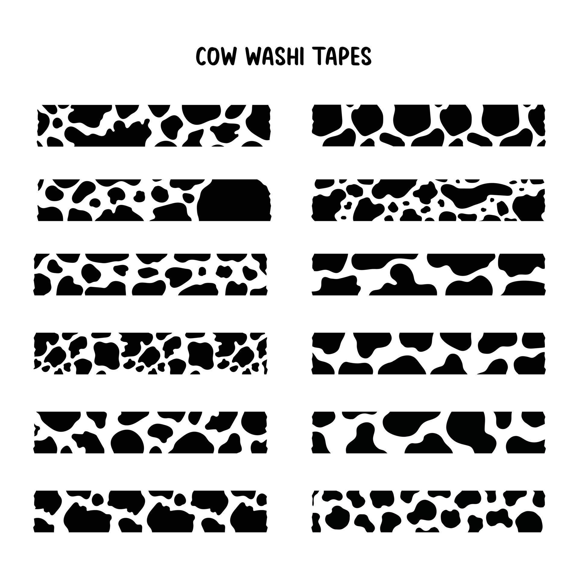 Set Of A Decorative Washi Tape Vector Illustration Of Blue Pattern Washi Tape 16467145 Vector