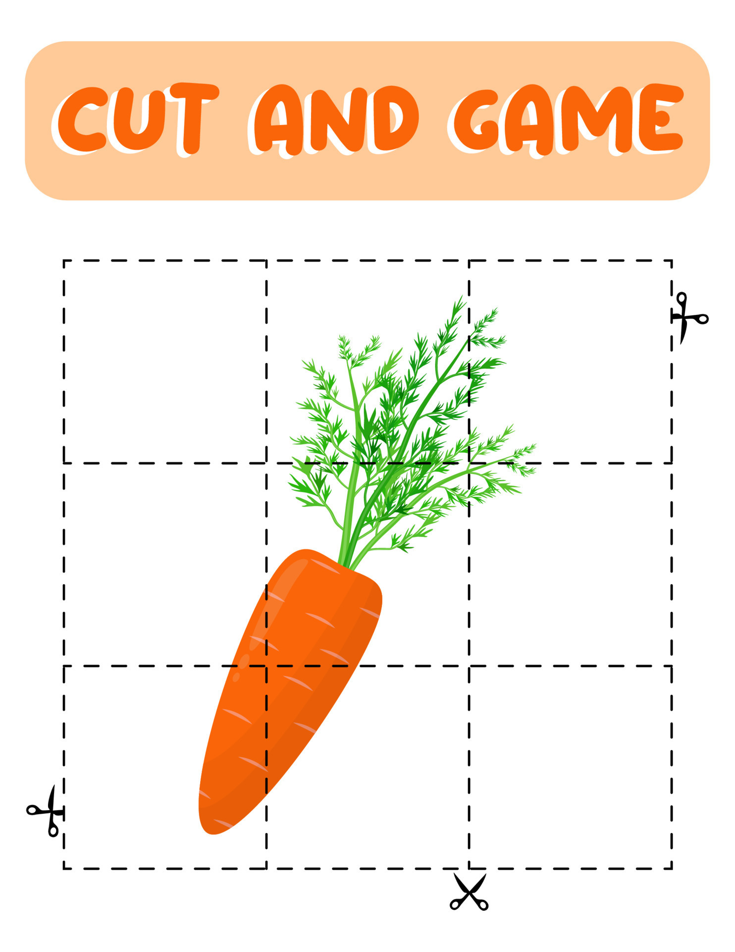 Cut And Glue Carrot Educational Children Game Printable Worksheet cut-and-glue-carrot-educational-children-game-printable-worksheet