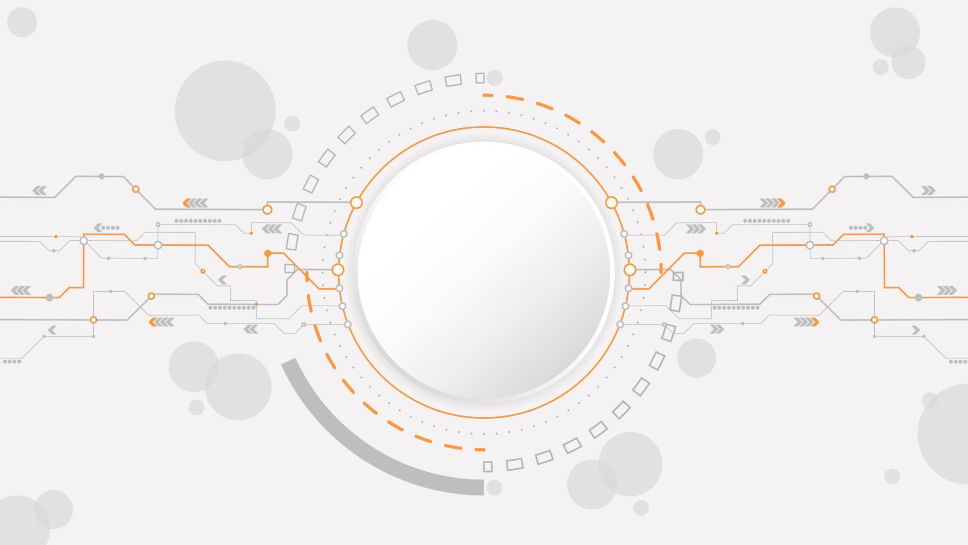 white grey circle technology background abstract. technology with line ...