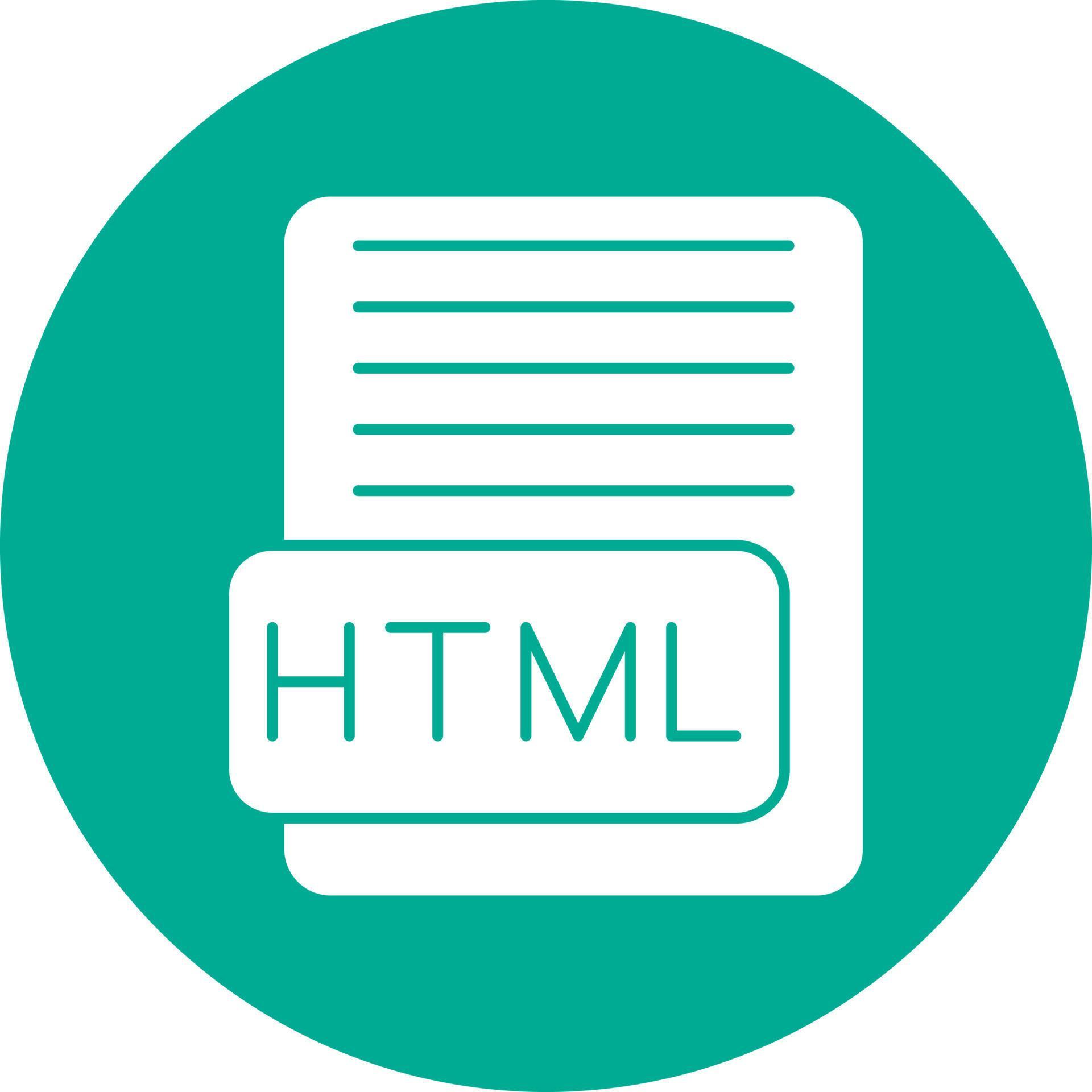 Html Vector Icon Design 16472992 Vector Art at Vecteezy