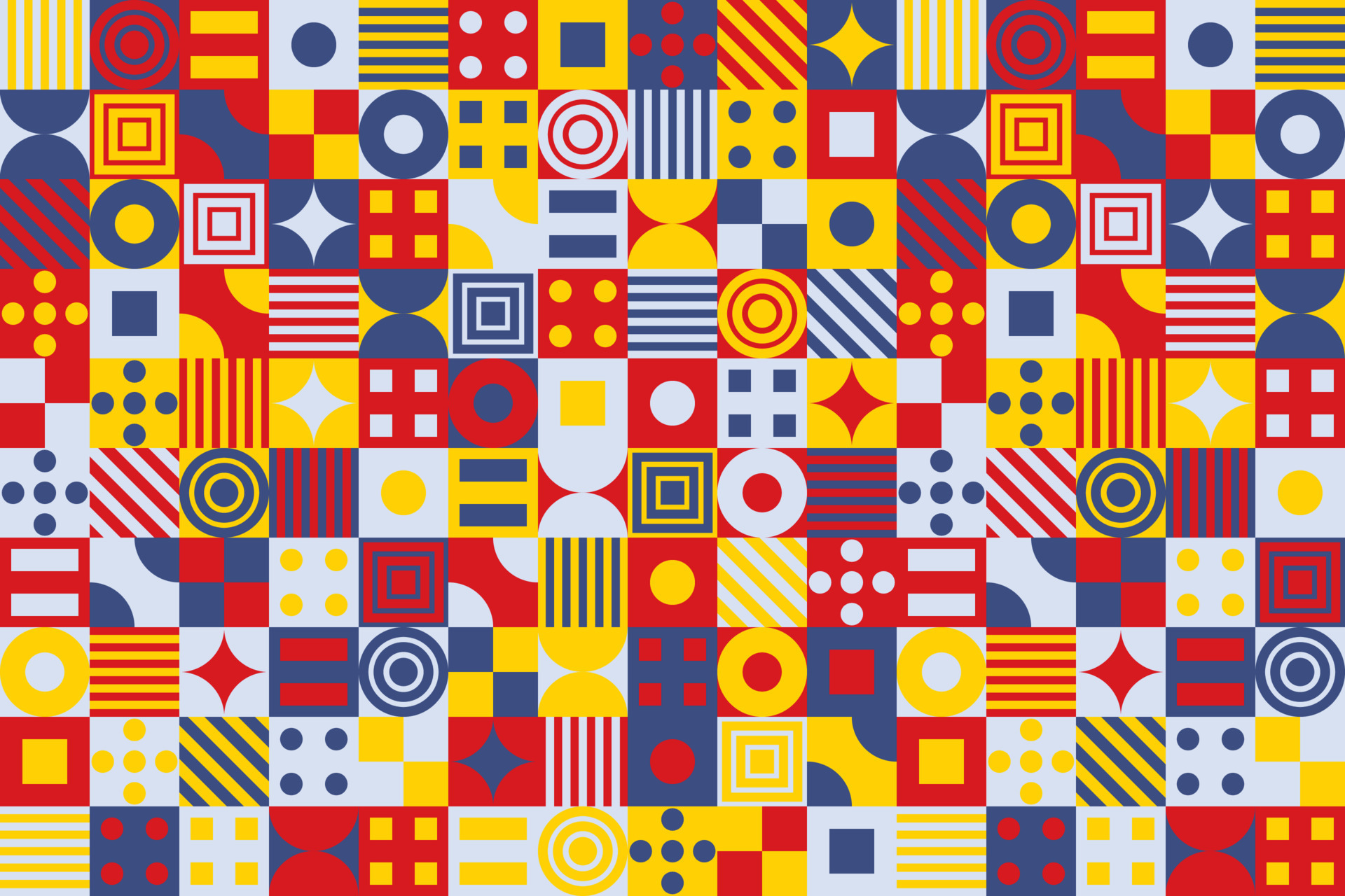 Colorful Geometric Shape Mosaic Pattern Background 16473824 Vector Art