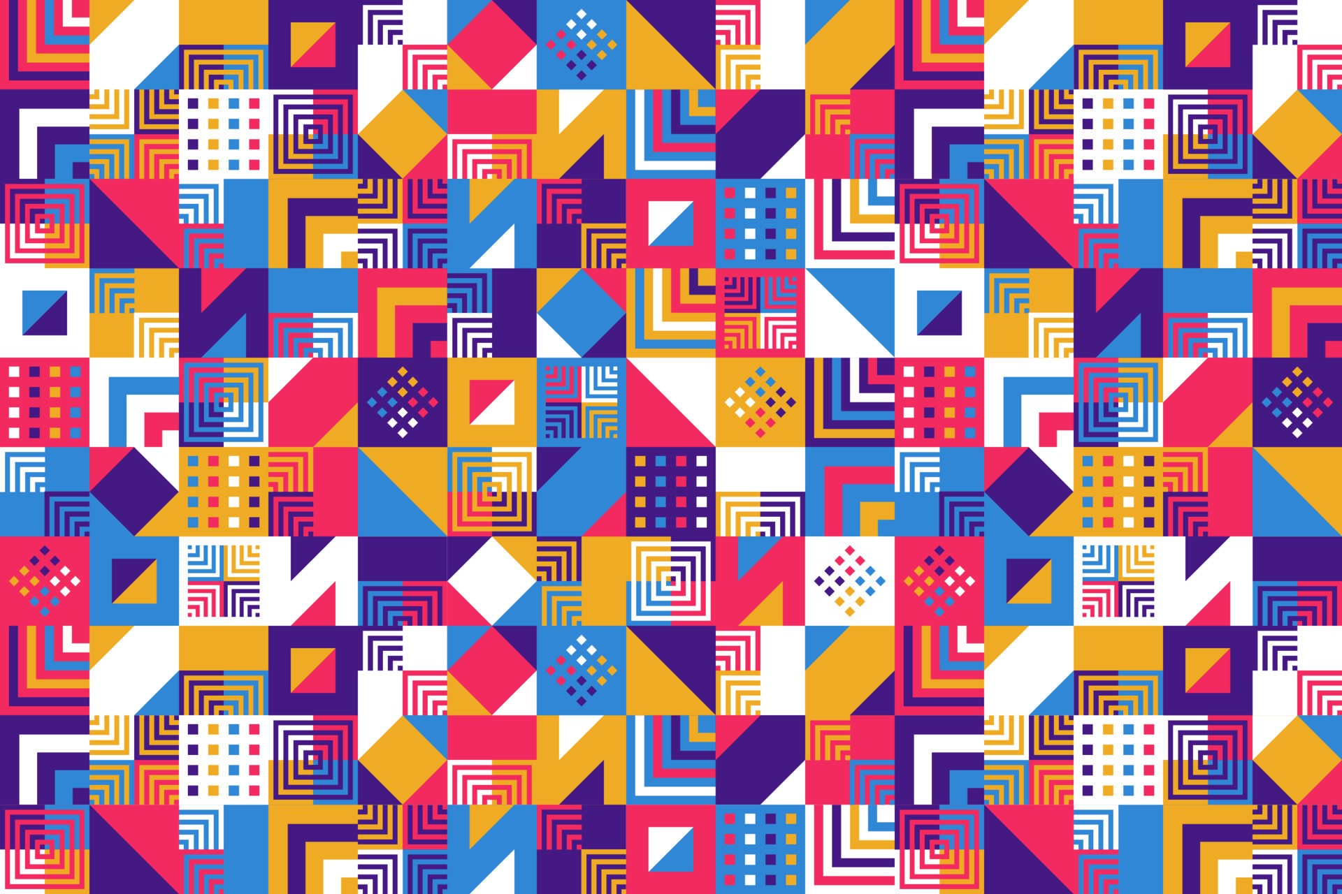 Colorful Geometric Shape Mosaic Pattern Background 16473837 Vector Art