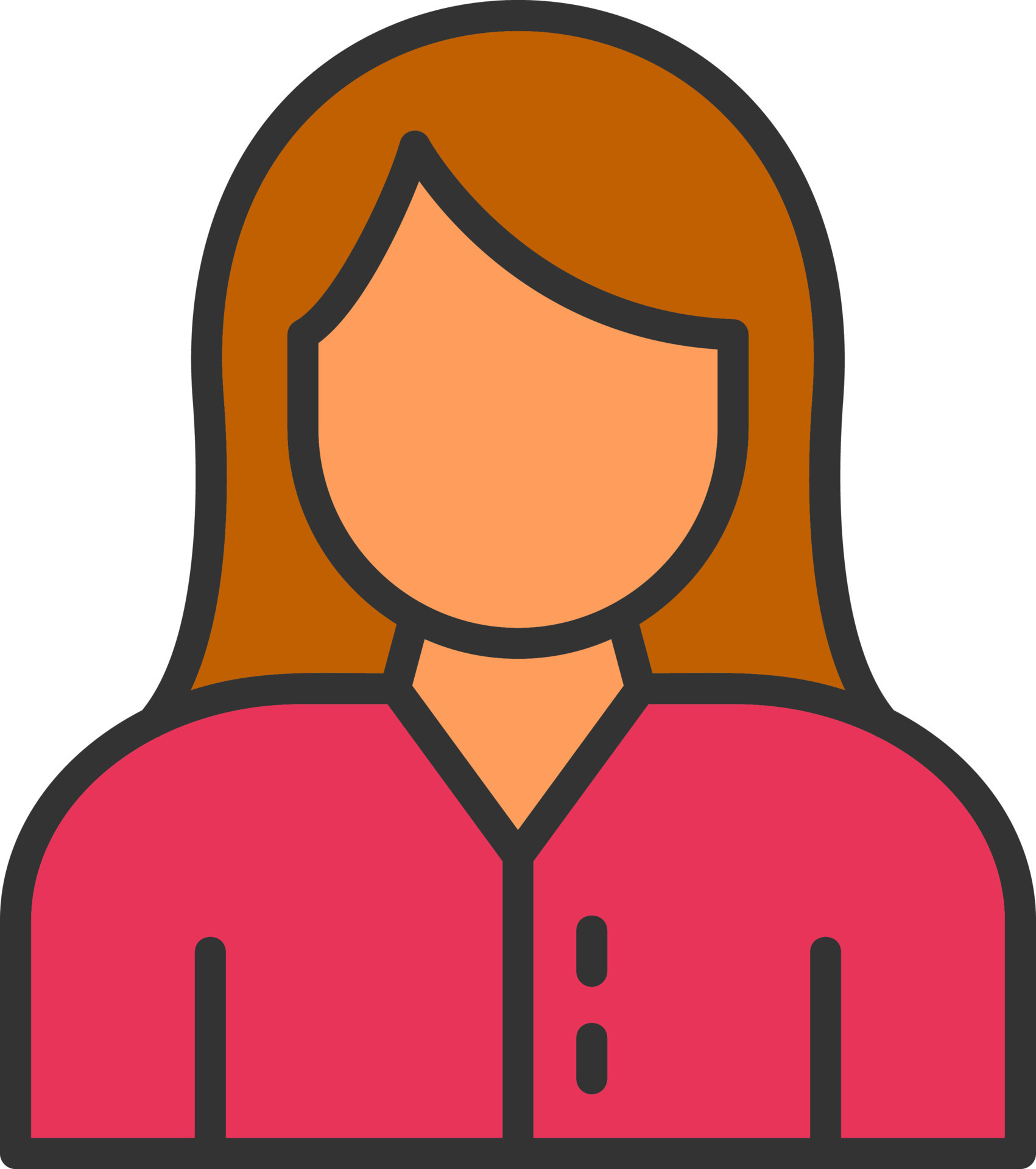 Female Vector Icon Design 16493345 Vector Art at Vecteezy