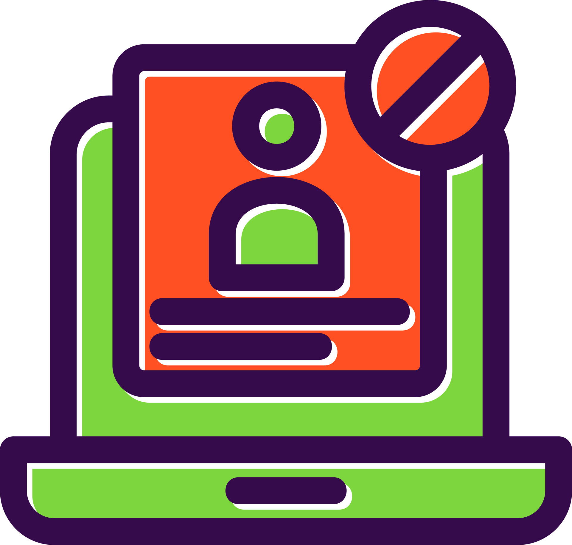 Unauthorized Vector Icon Design 16495859 Vector Art at Vecteezy