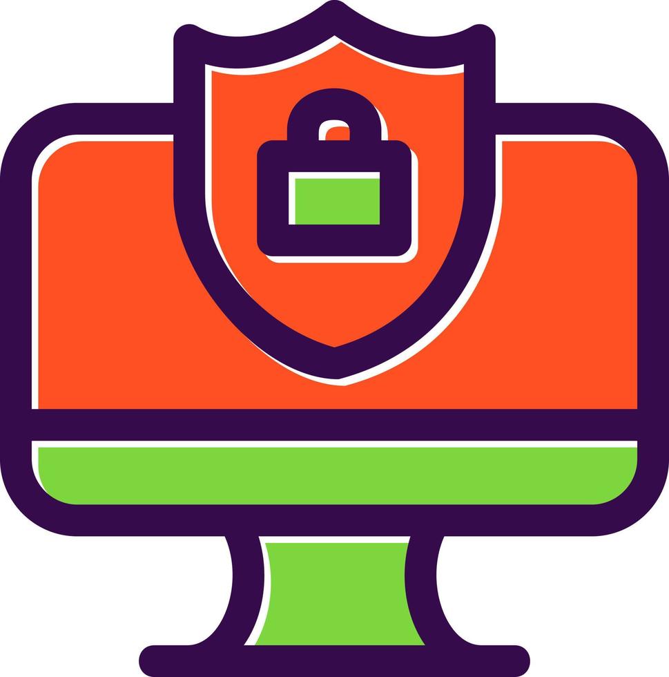 Secure Computer Vector Icon Design 16495872 Vector Art at Vecteezy