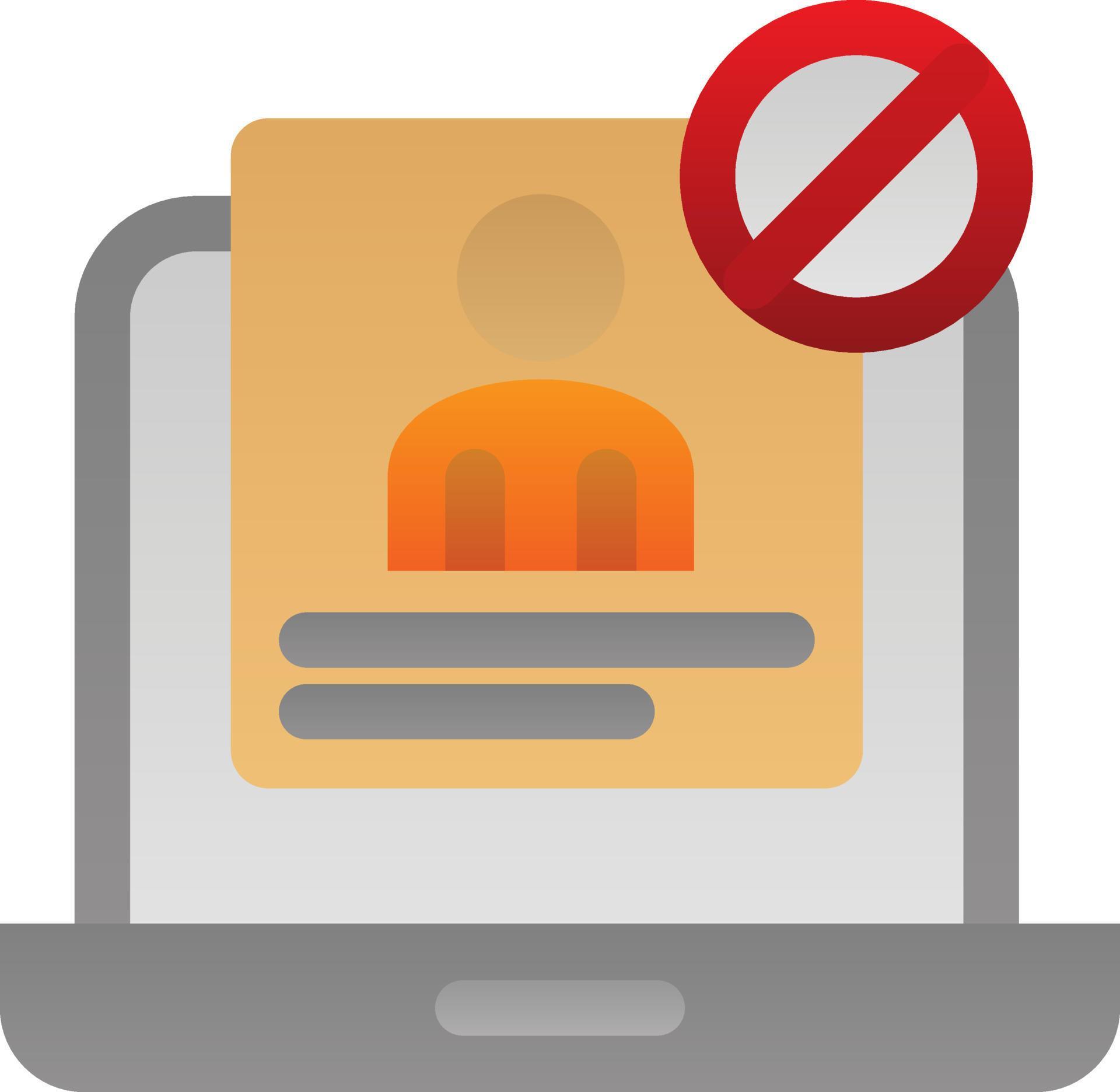 Unauthorized Vector Icon Design 16496986 Vector Art at Vecteezy