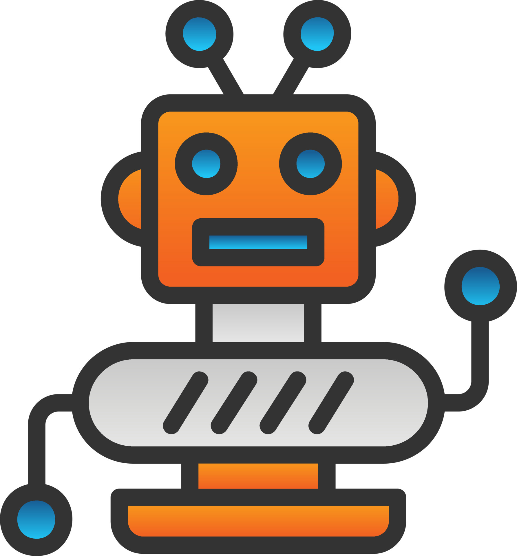 Robot Vector Icon Design 16497501 Vector Art at Vecteezy