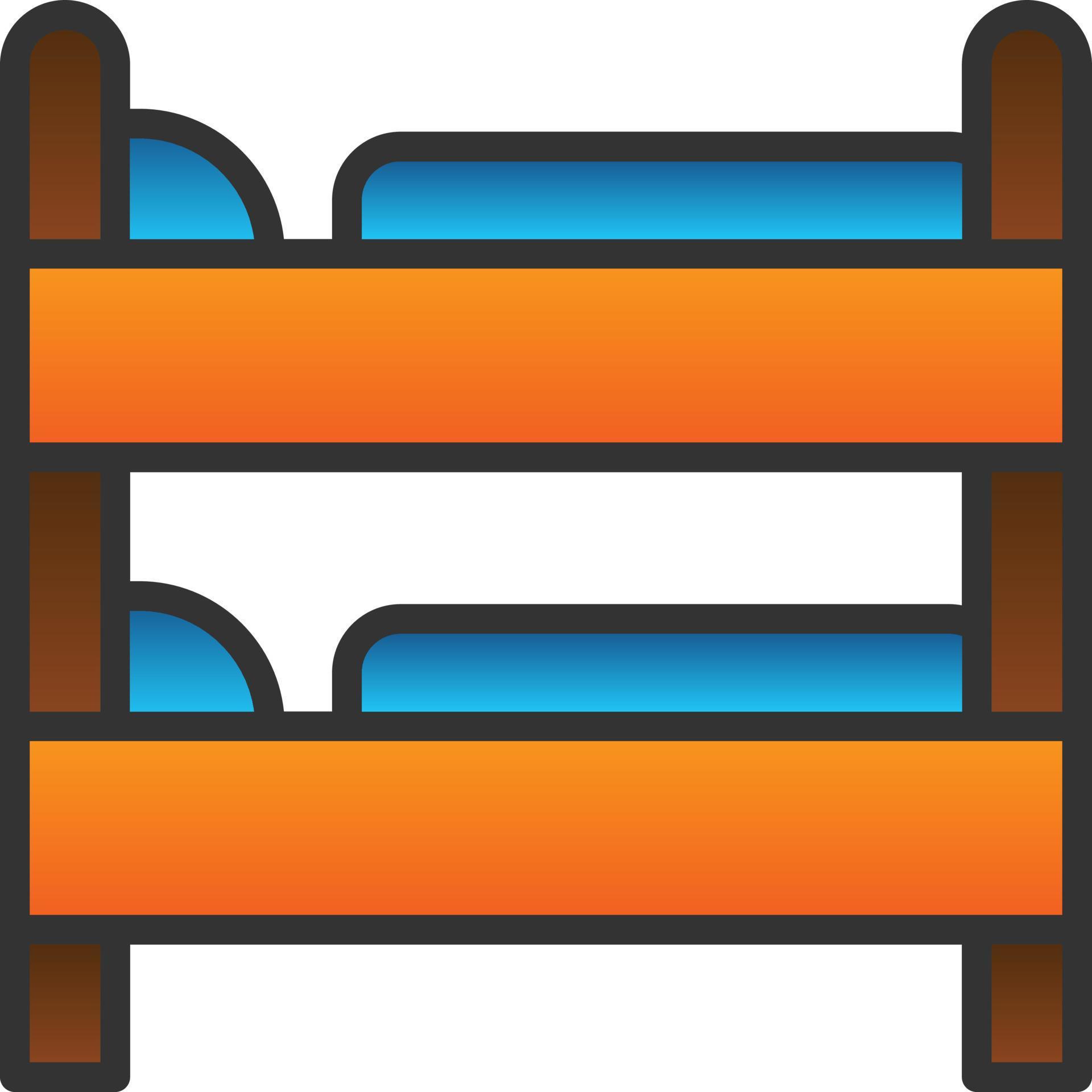 Bunk Bed Vector Icon Design 16497555 Vector Art At Vecteezy