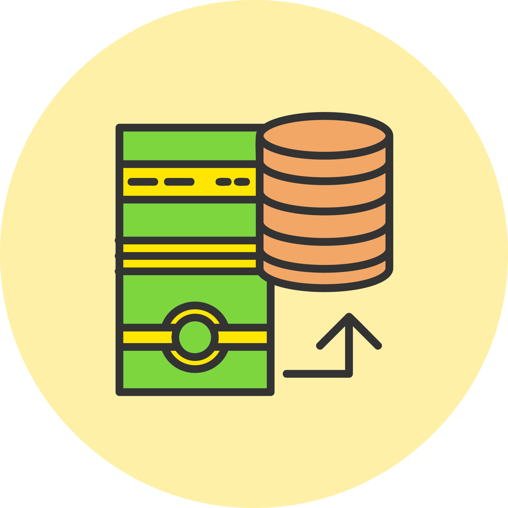 Dataset Vector Icon 16502438 Vector Art At Vecteezy