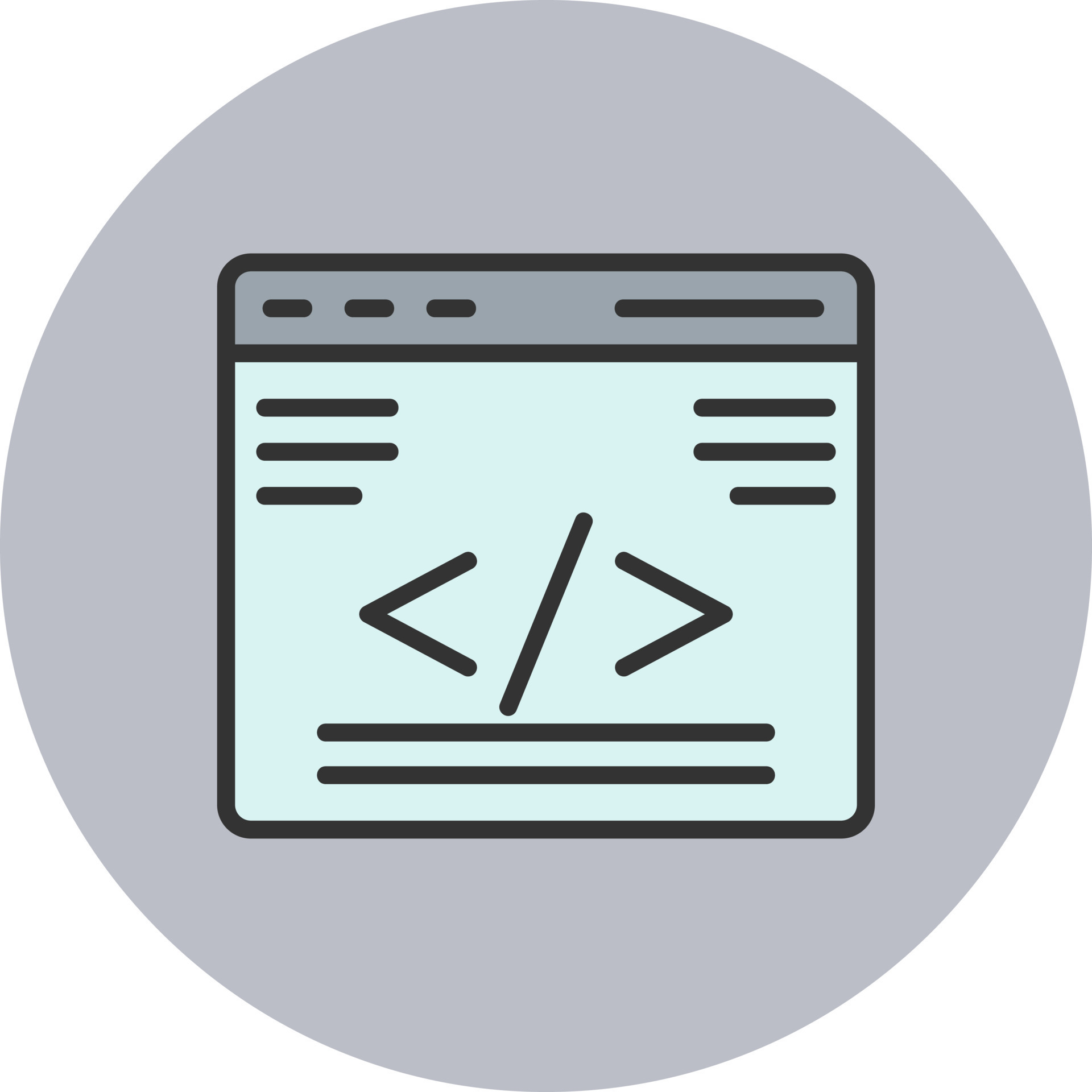 Web Programming Vector Icon 16504498 Vector Art At Vecteezy