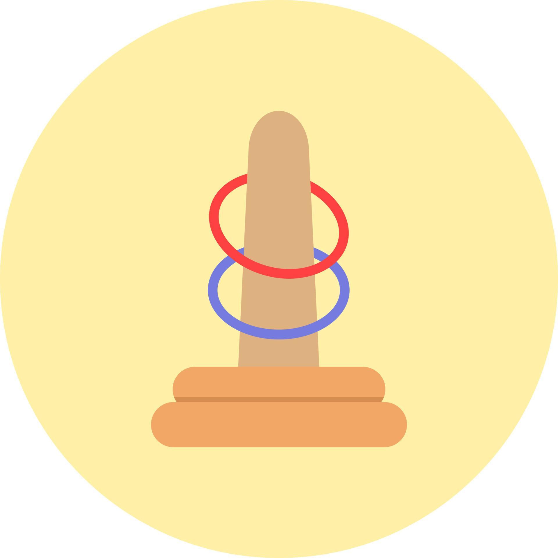 Ring Toss Vector Icon 16513575 Vector Art At Vecteezy