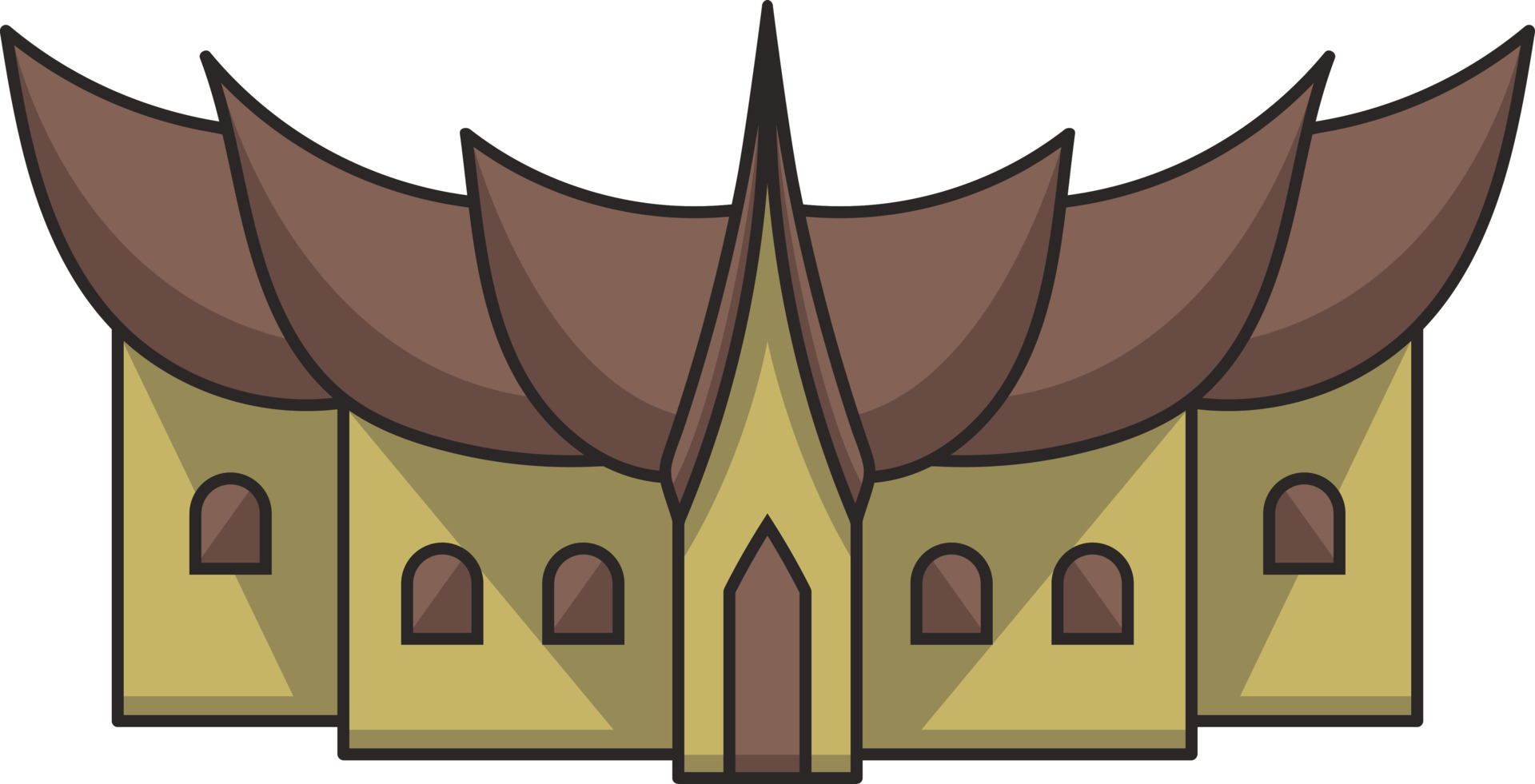 Rumah Gadang aka Indonesian Traditional House 16518051 Vector Art at ... Rumah Gadang aka Indonesian Traditional House 16518051 Vector Art at ...