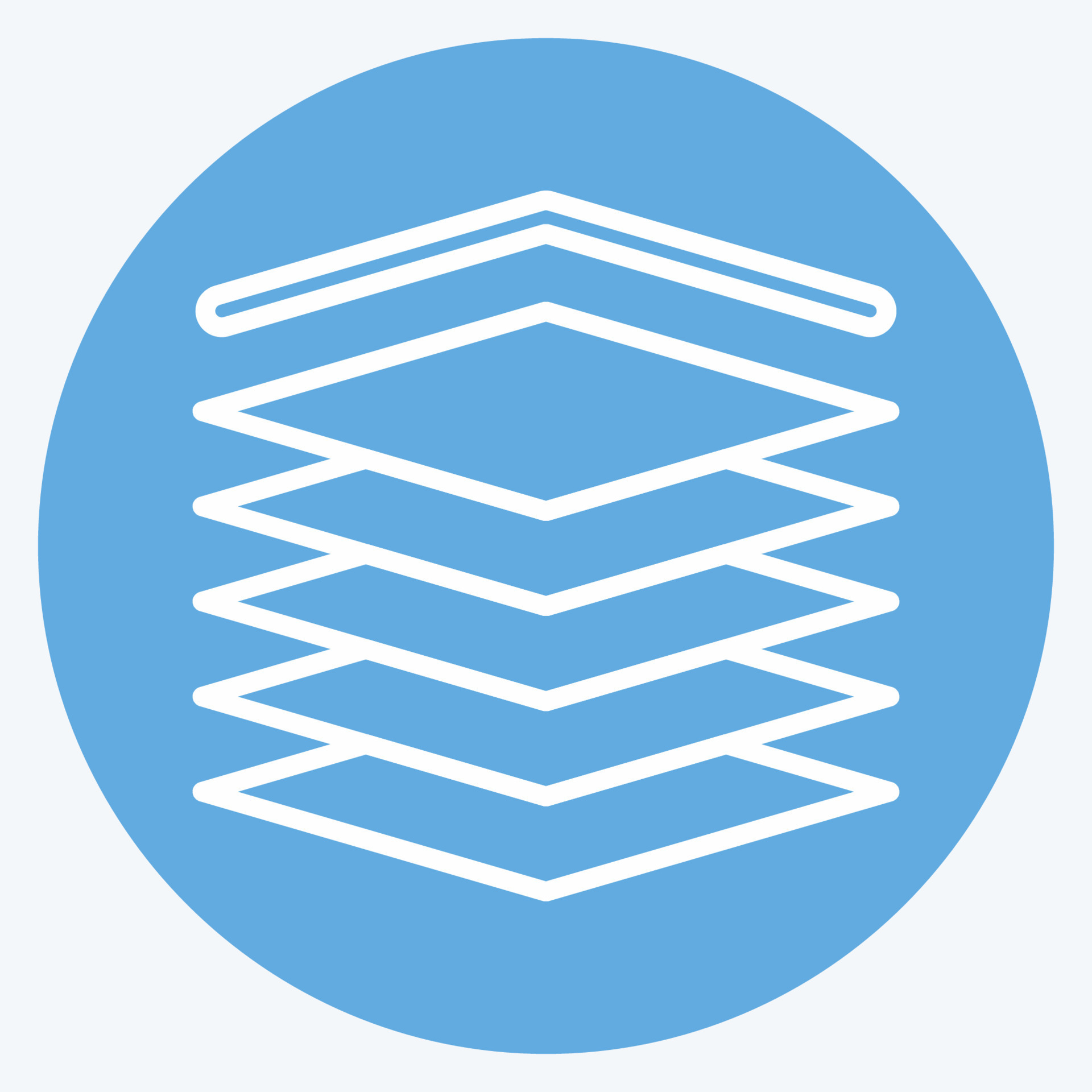 Icon Multilayers. related to Machine Learning symbol. blue eyes style ...