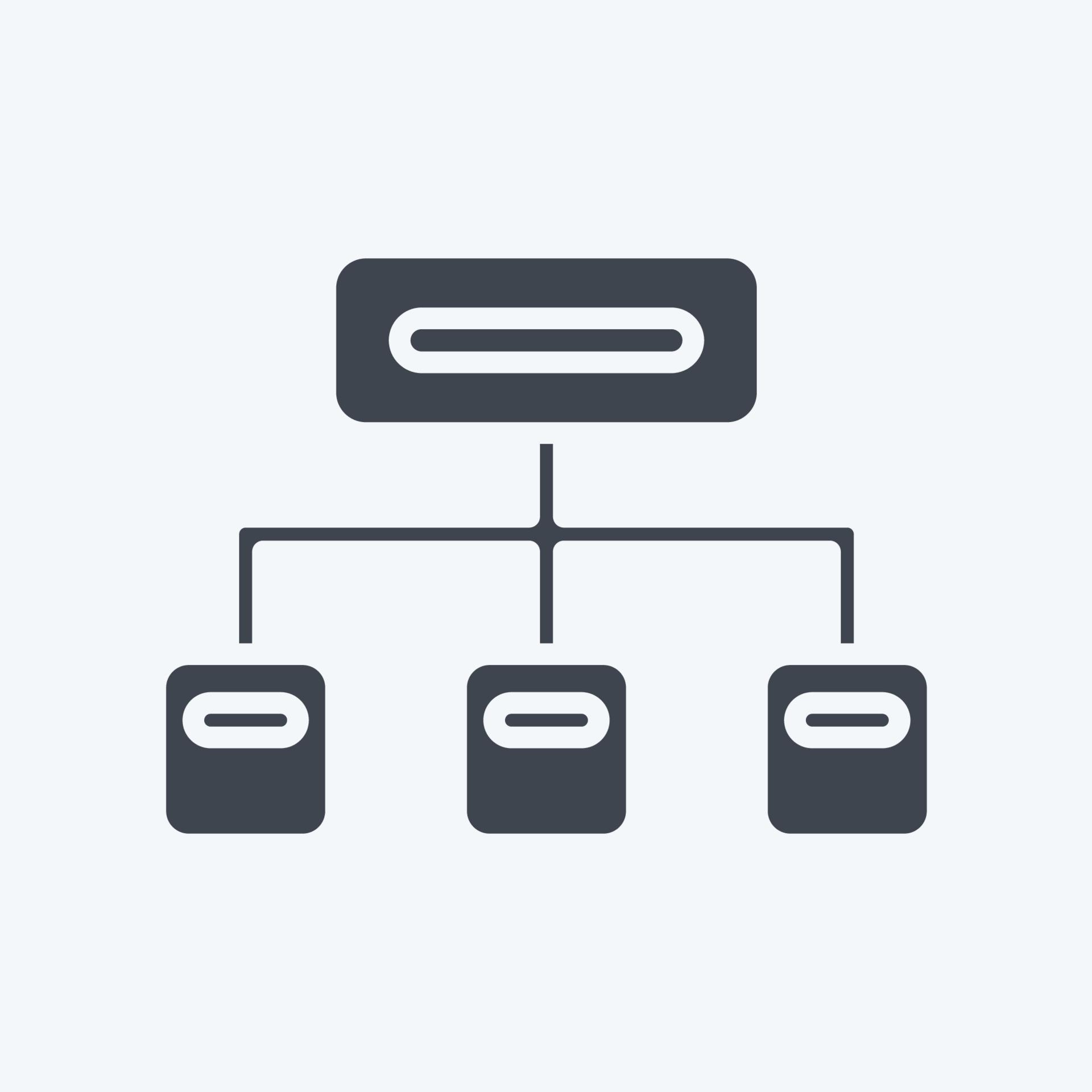Icon Clustering. related to Machine Learning symbol. glyph style ...