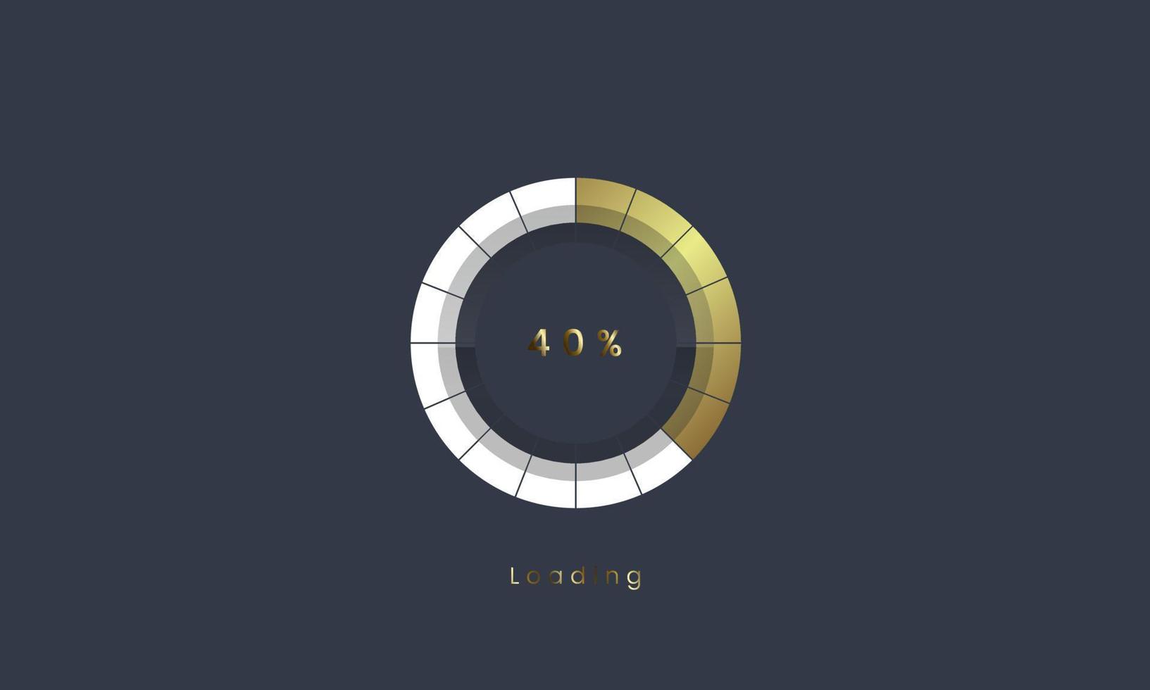 40 percent golden Futuristic Progress loading bar. golden upLoading ... 40 percent golden Futuristic Progress loading bar. golden upLoading ...