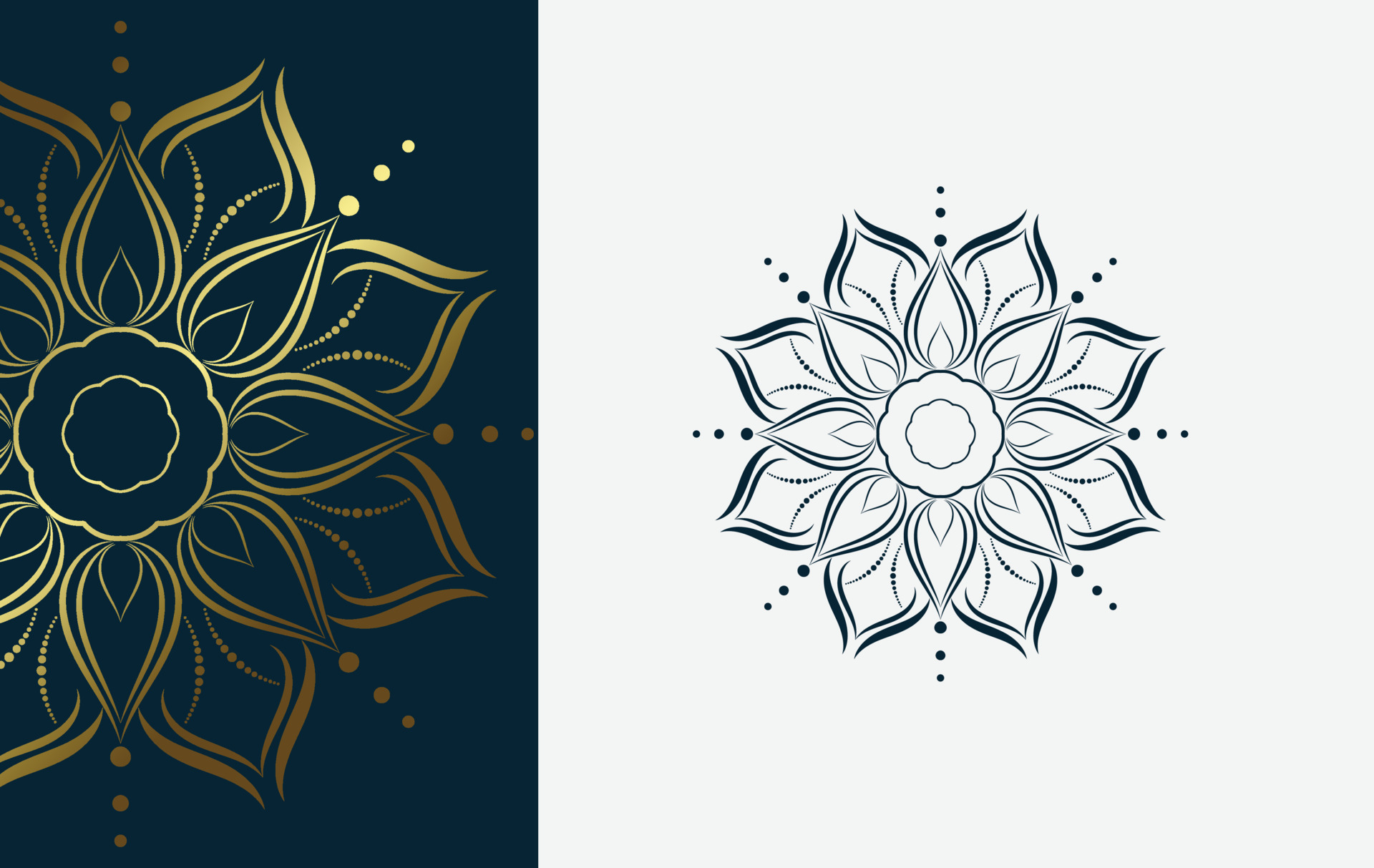 Flower Line Drawing Pattern Vector Art, Icons, and Graphics for Free ...