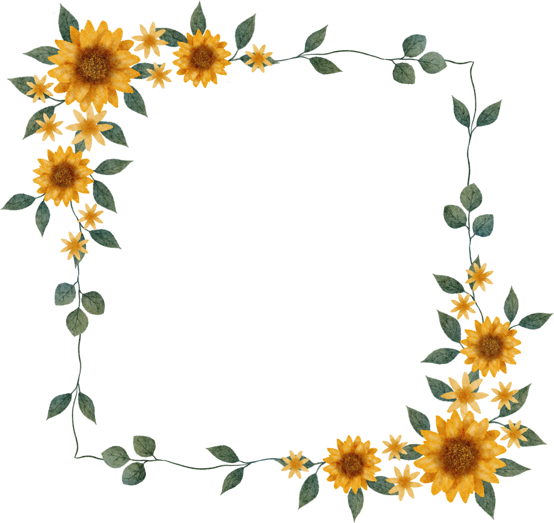 watercolor square flower frame 16537355 PNG watercolor square flower frame 16537355 PNG