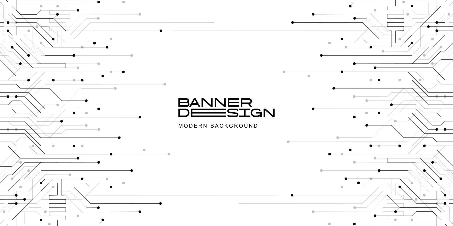 Abstract Printed Circuit Board background. Futuristic frame for banner, print and copy space ...