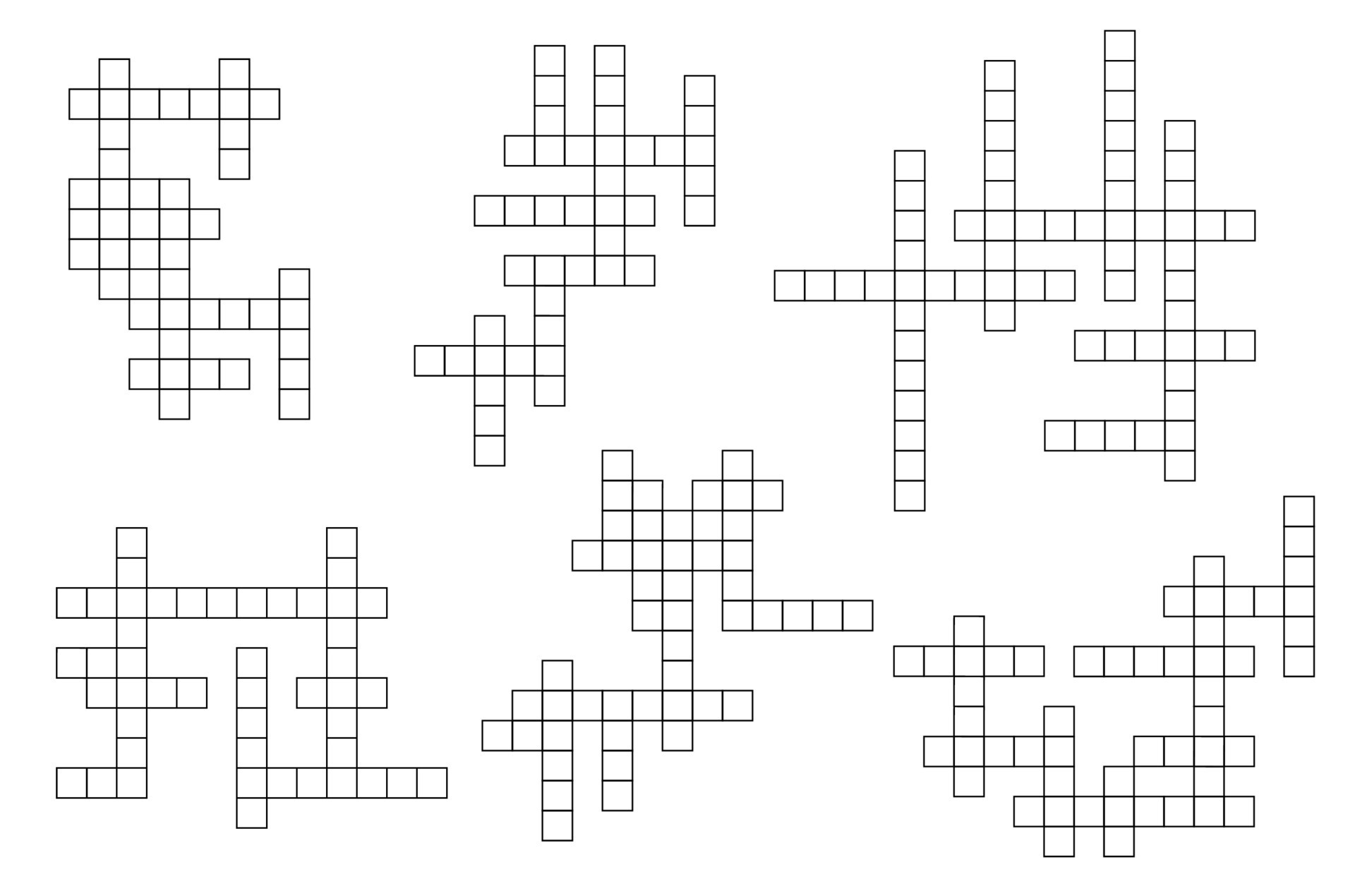 Crossword Game Grid Vector Puzzle Constructor 16539191 Vector Art At Vecteezy