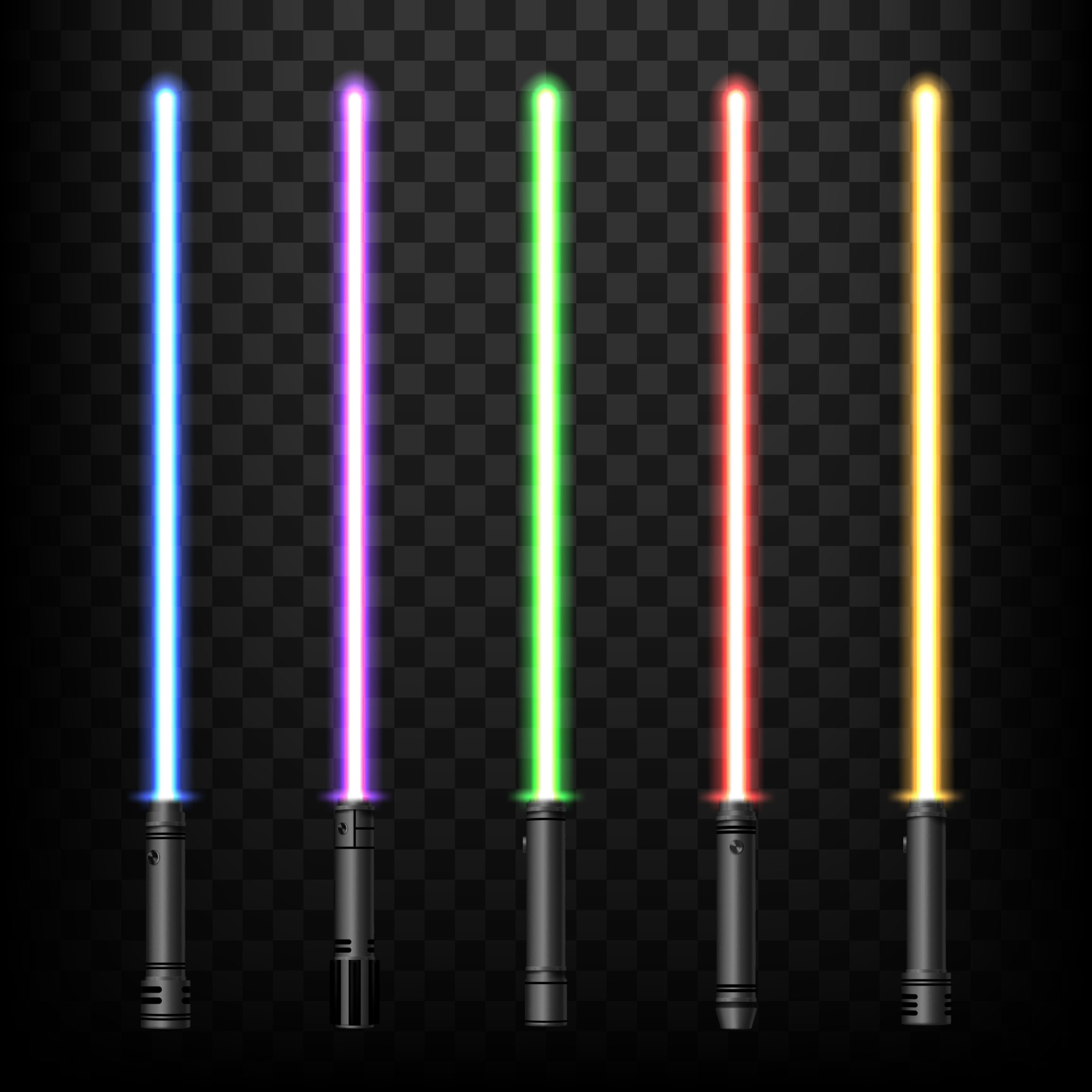 Light Swords Glow Sabers Isolated Vector Set 16539403 Vector Art At