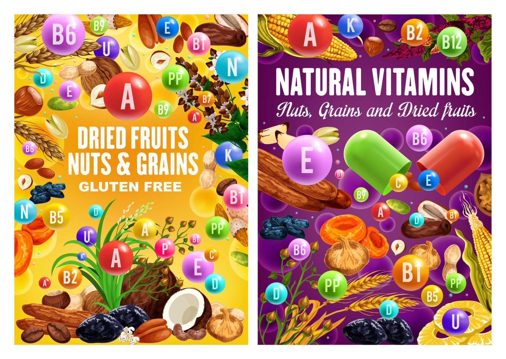 Organic Nuts Grains And Dried Fruits Healthy Food 16540948 Vector Art organic-nuts-grains-and-dried-fruits-healthy-food-16540948-vector-art
