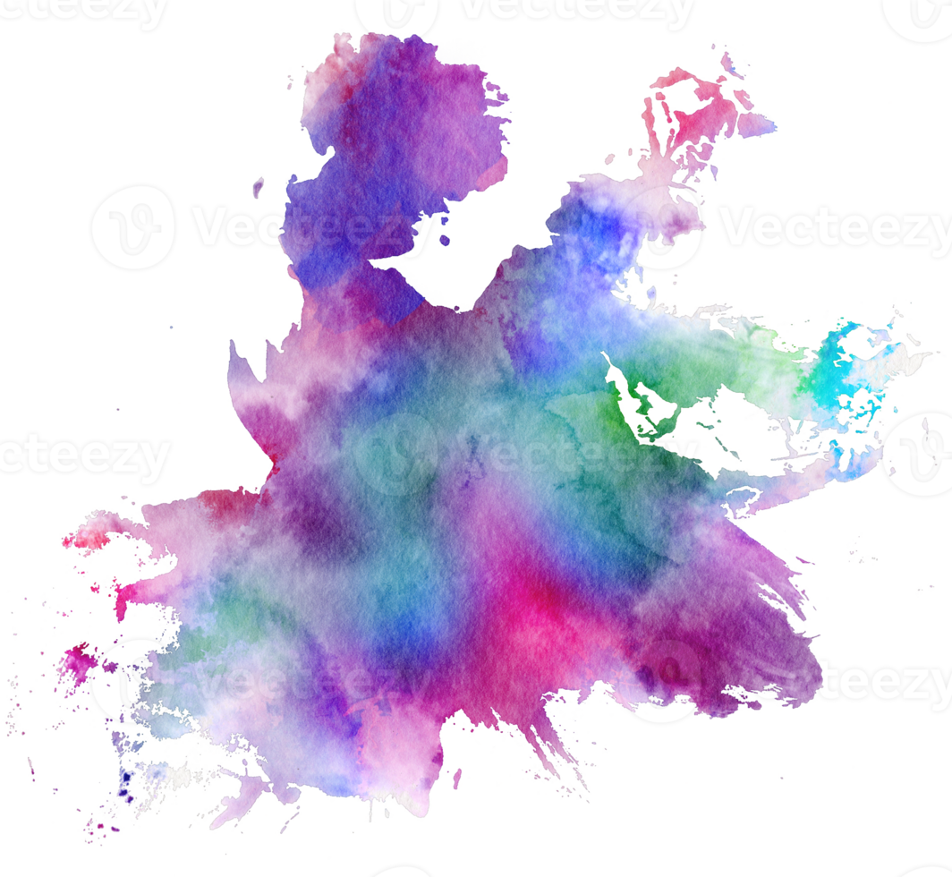 watercolor splatter rainbow 16541938 PNG