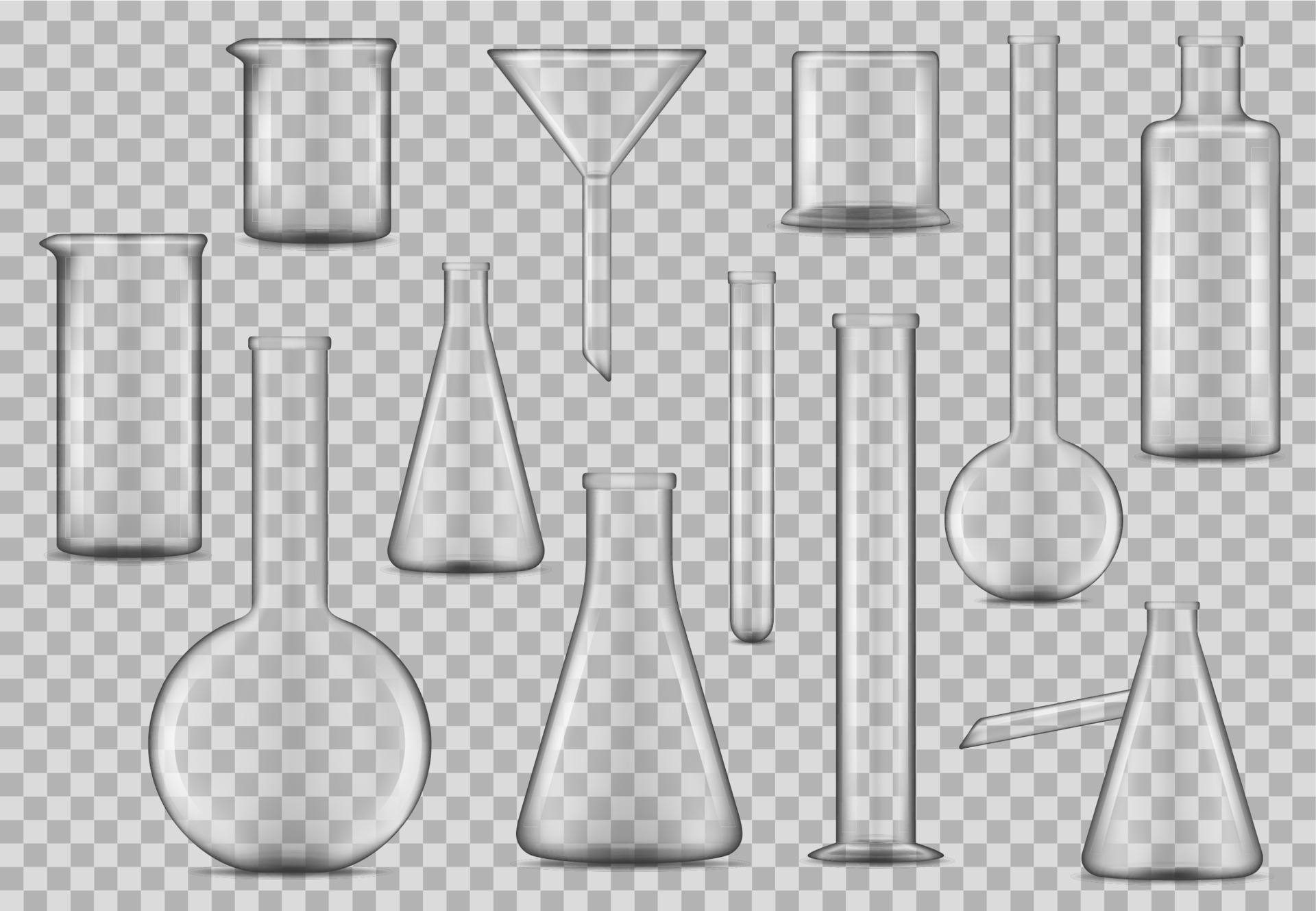 Laboratory glassware beakers, chemical glass tests 16544539 Vector Art ... Laboratory glassware beakers, chemical glass tests 16544539 Vector Art ...