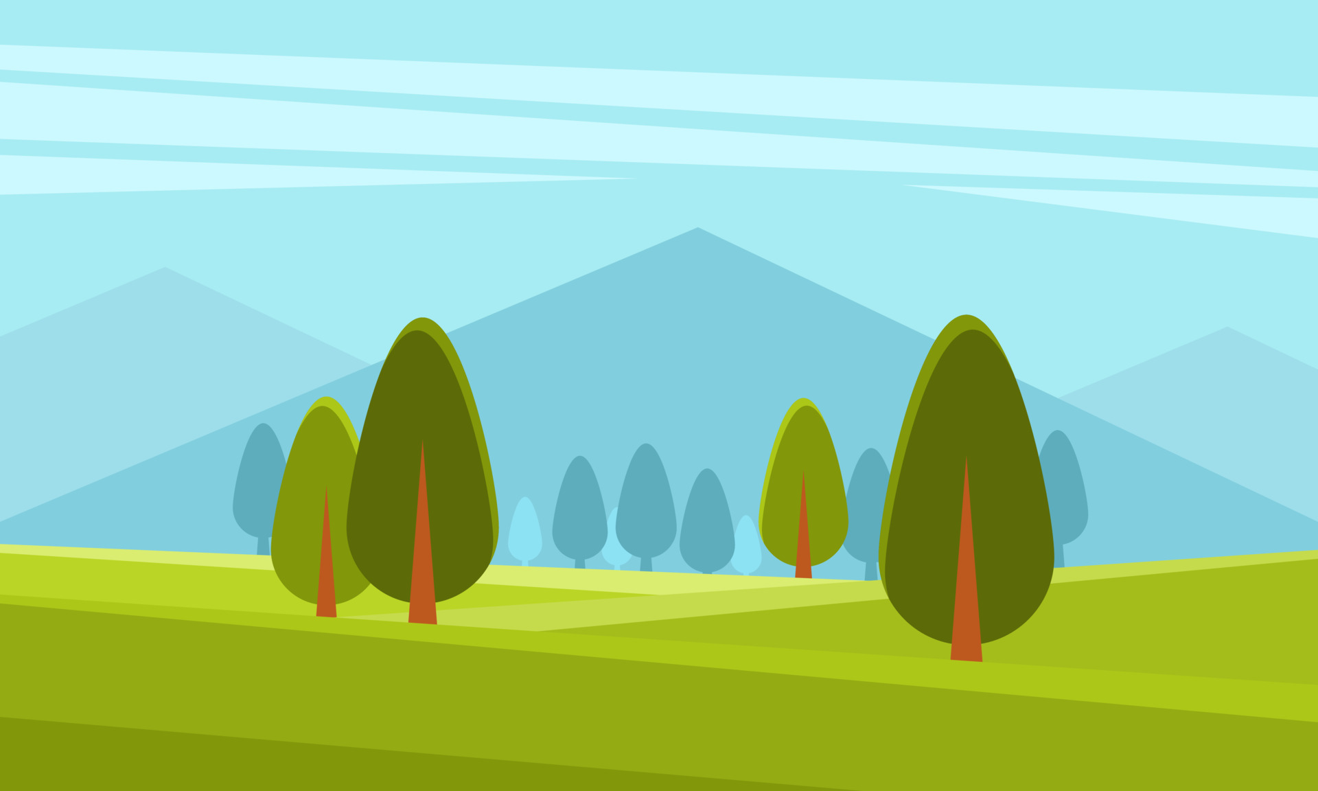 Natural landscape vector design 16547237 Vector Art at Vecteezy