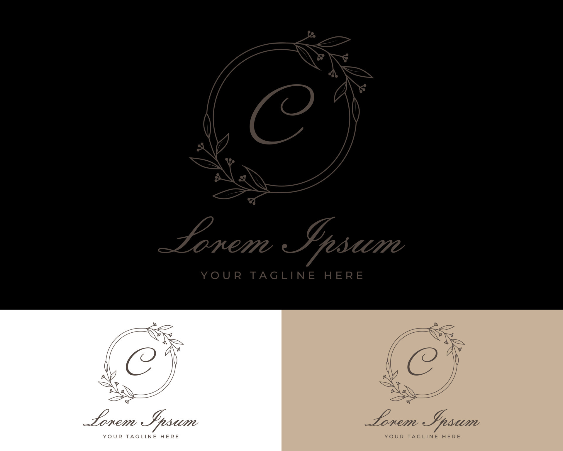 Letter C luxury premium logo. 16547538 Vector Art at Vecteezy