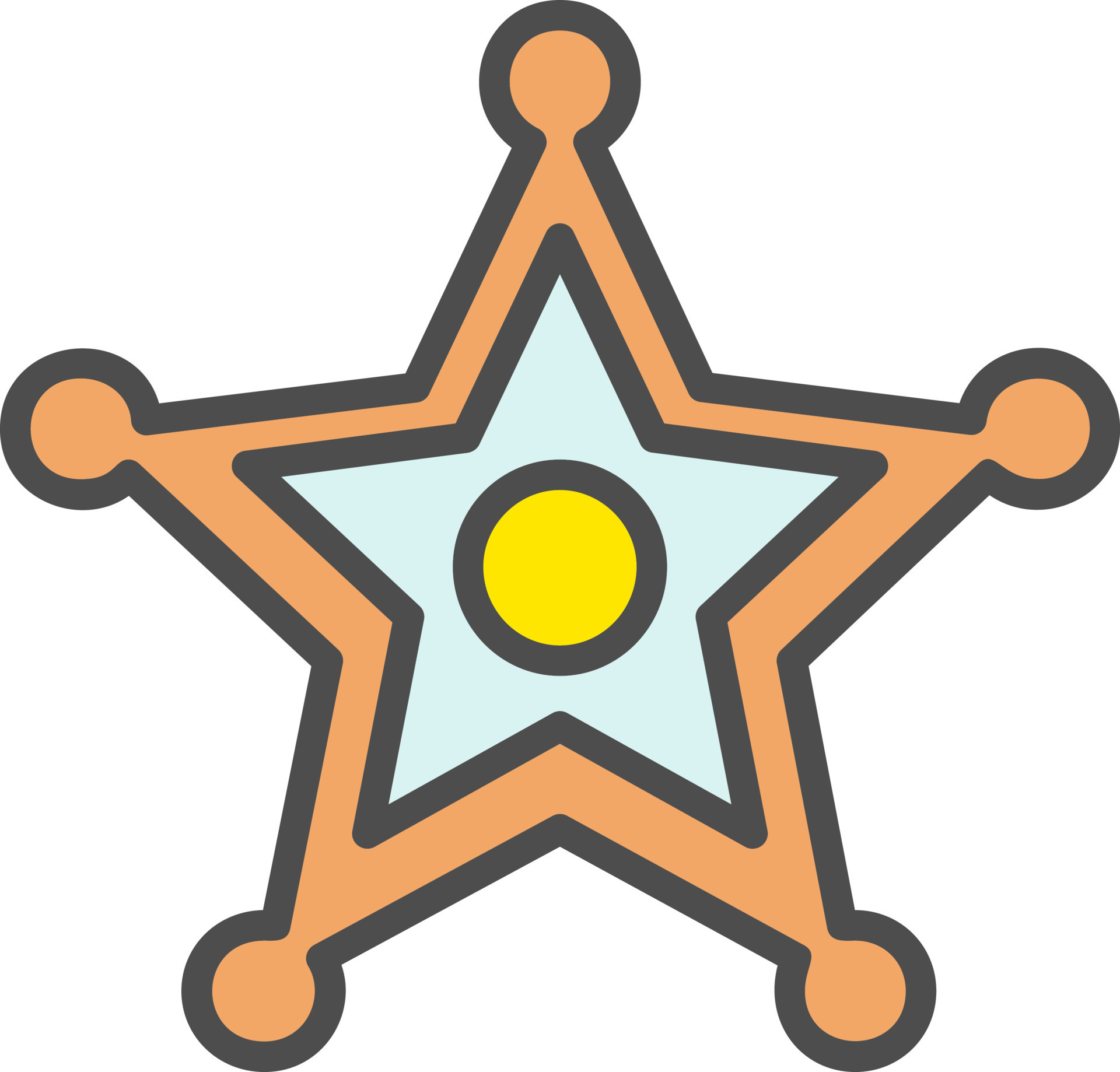 Sheriff Badge Vector Icon 16552617 Vector Art At Vecteezy