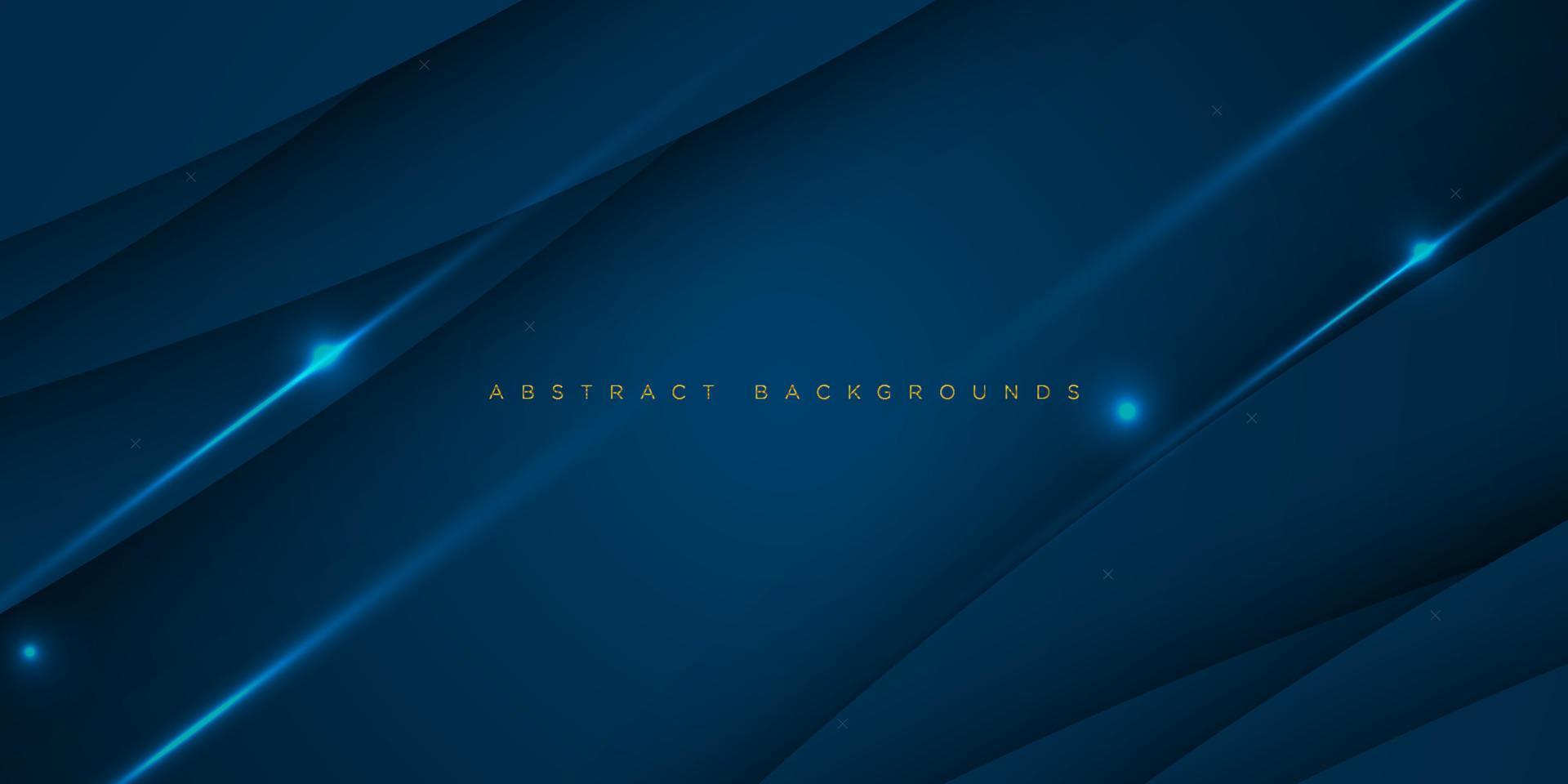 Abstract dark blue gradient illustration background with 3d look and ...