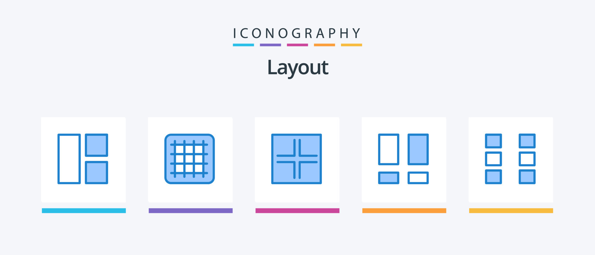 Layout Blue 5 Icon Pack Including wireframe. ui. small. layout. layout ...
