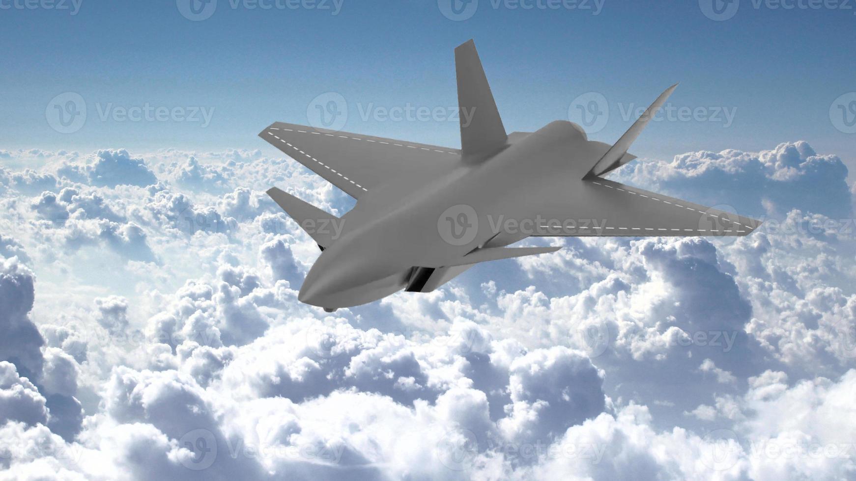 Bayraktar kizilelma unmanned fighter aircraft gliding on white clouds ... Bayraktar kizilelma unmanned fighter aircraft gliding on white clouds ...