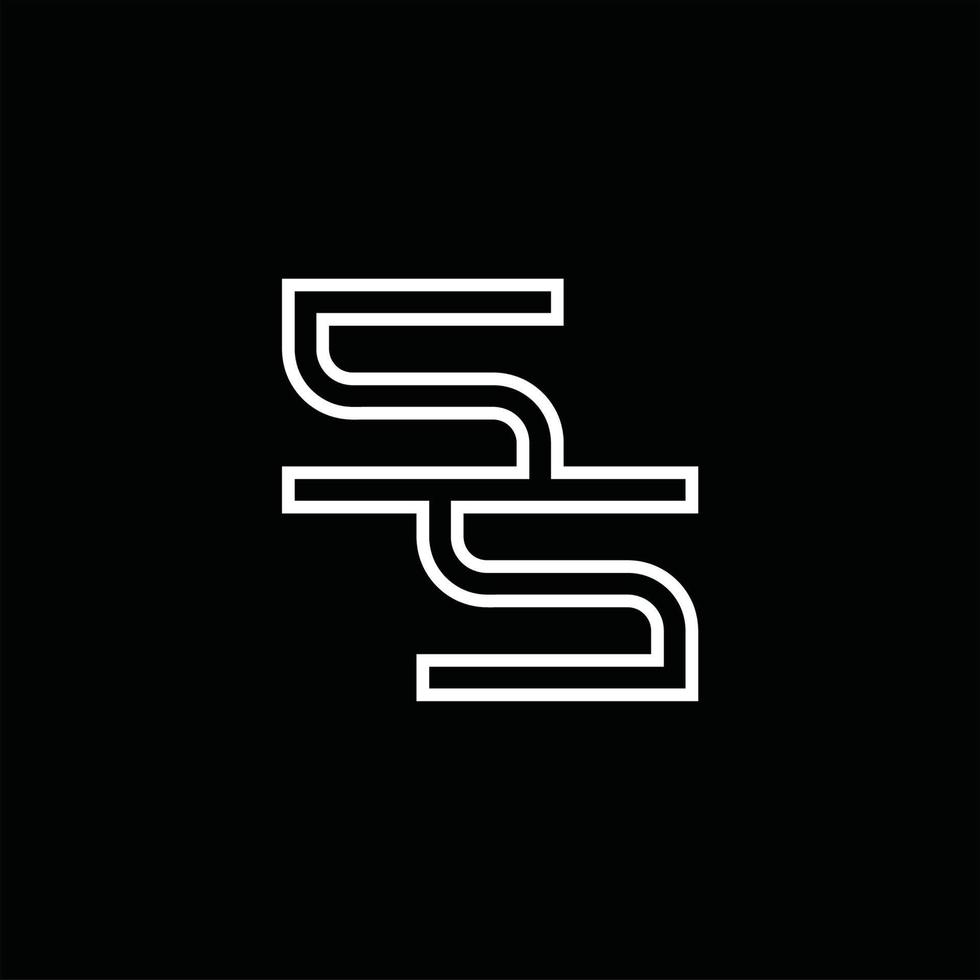 Ss Logo Monogram With Line Style Design Template 16565260 Vector Art At Vecteezy