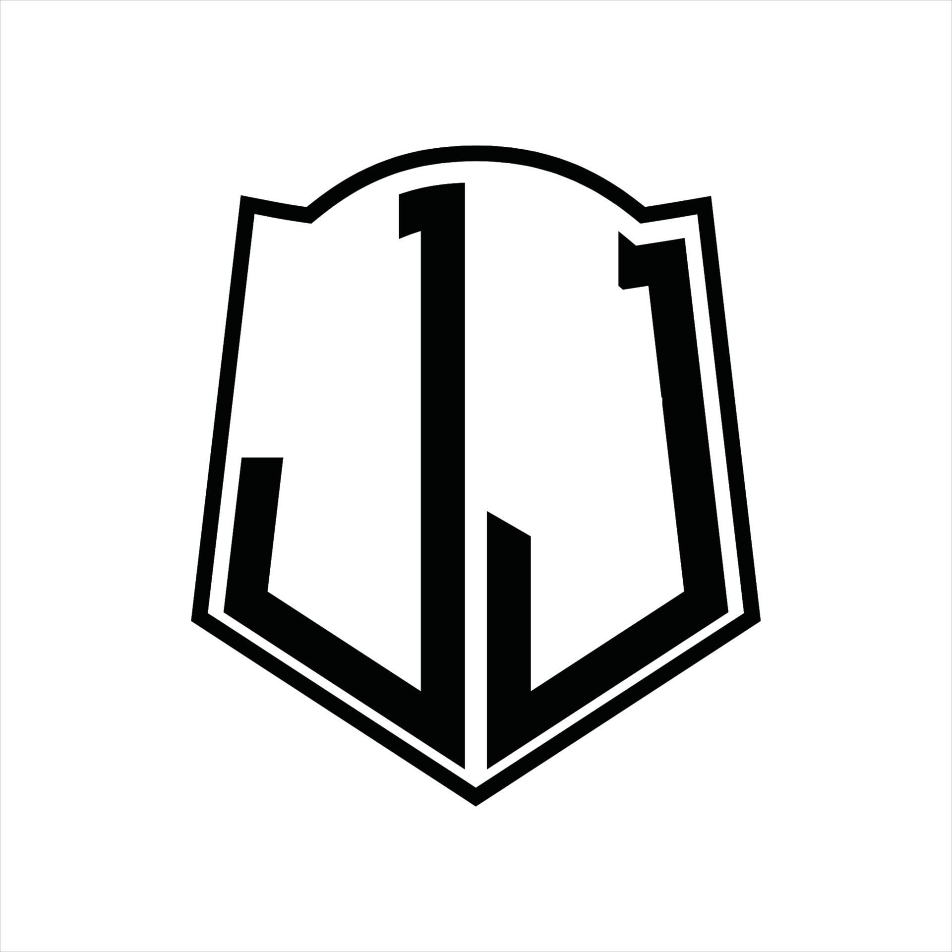 JJ Logo monogram with shield shape outline design template 16565677 Vector Art at Vecteezy