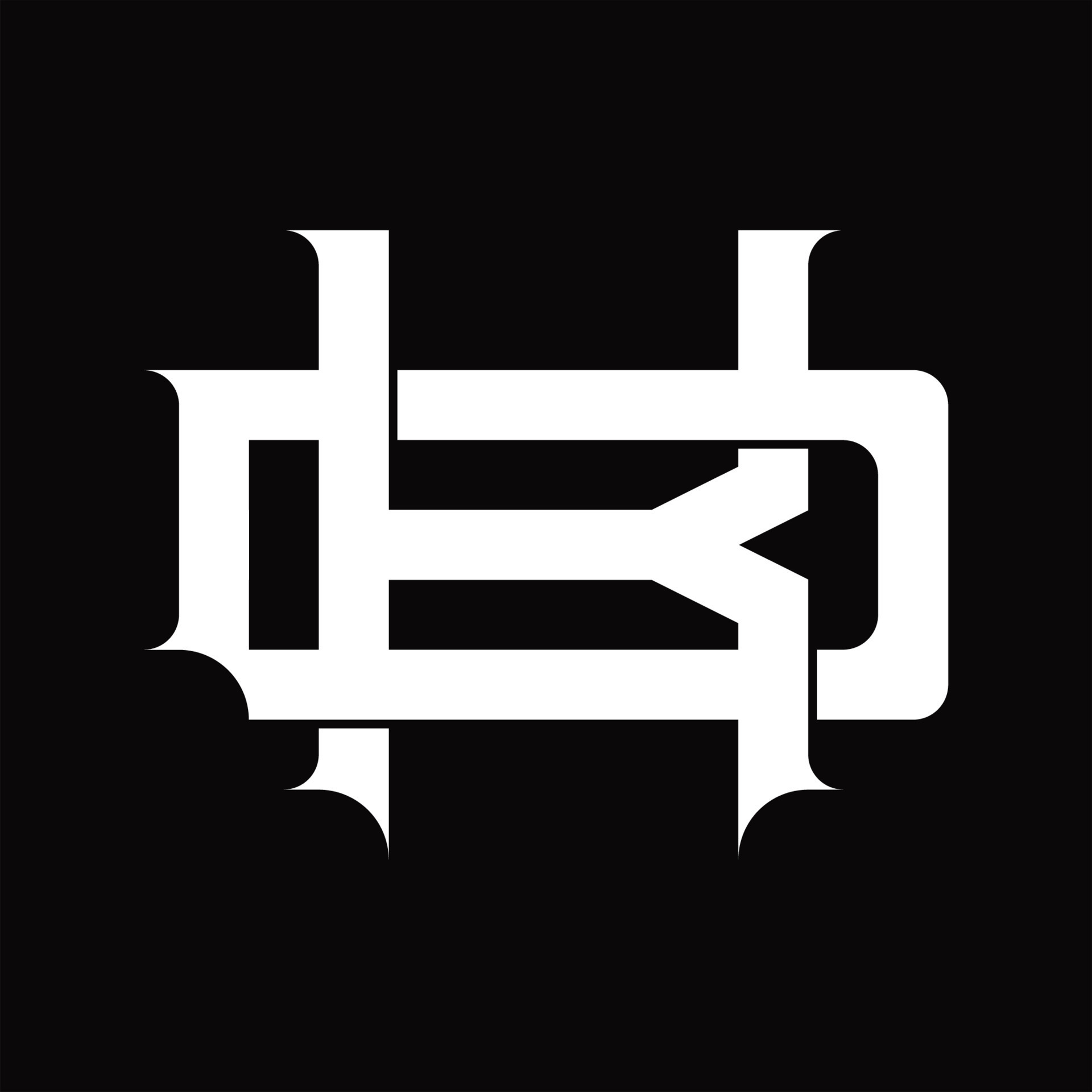 Dk Logo Monogram With Vintage Overlapping Linked Style Design Template 16565927 Vector Art At