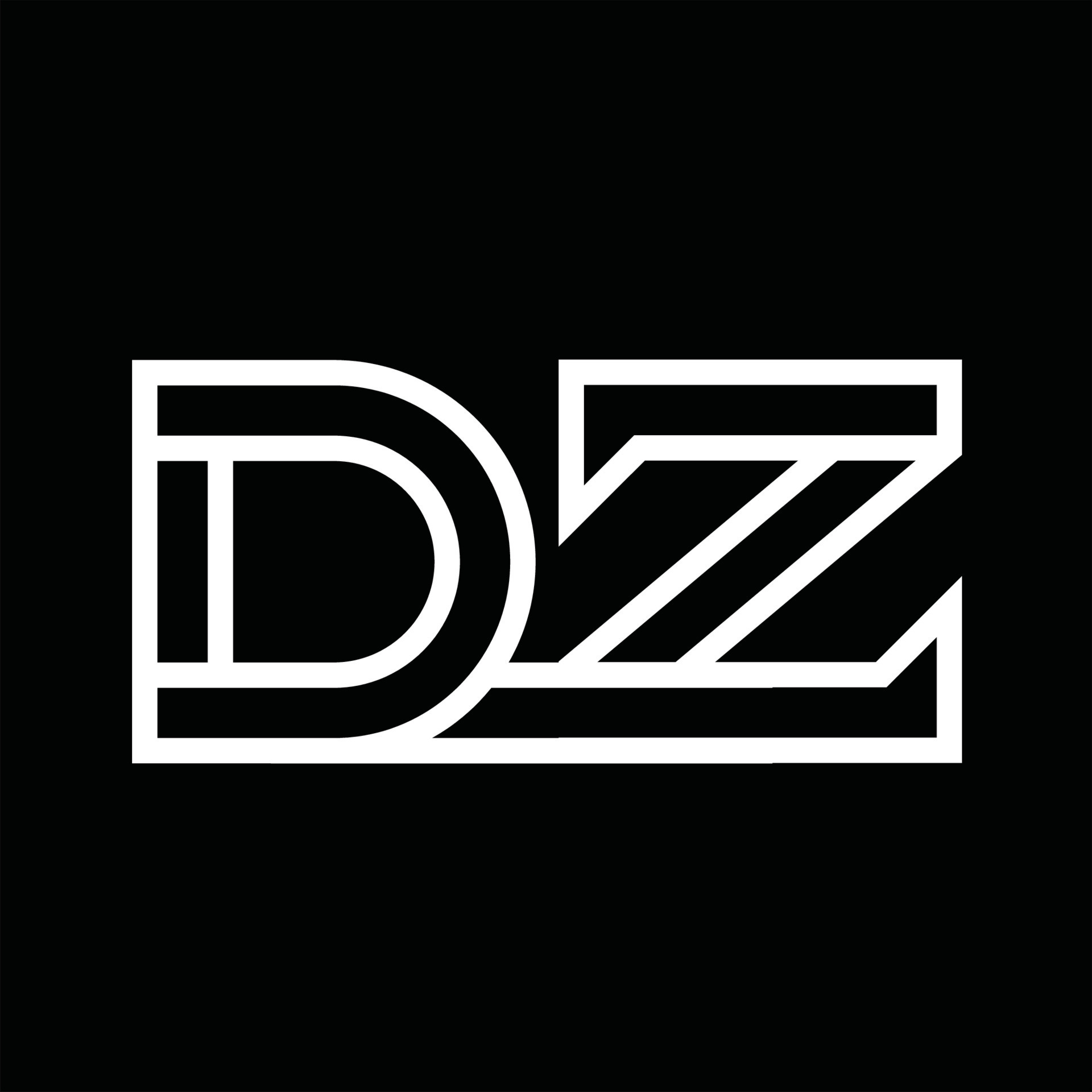 DZ Logo monogram with line style negative space 16566510 Vector Art at Vecteezy