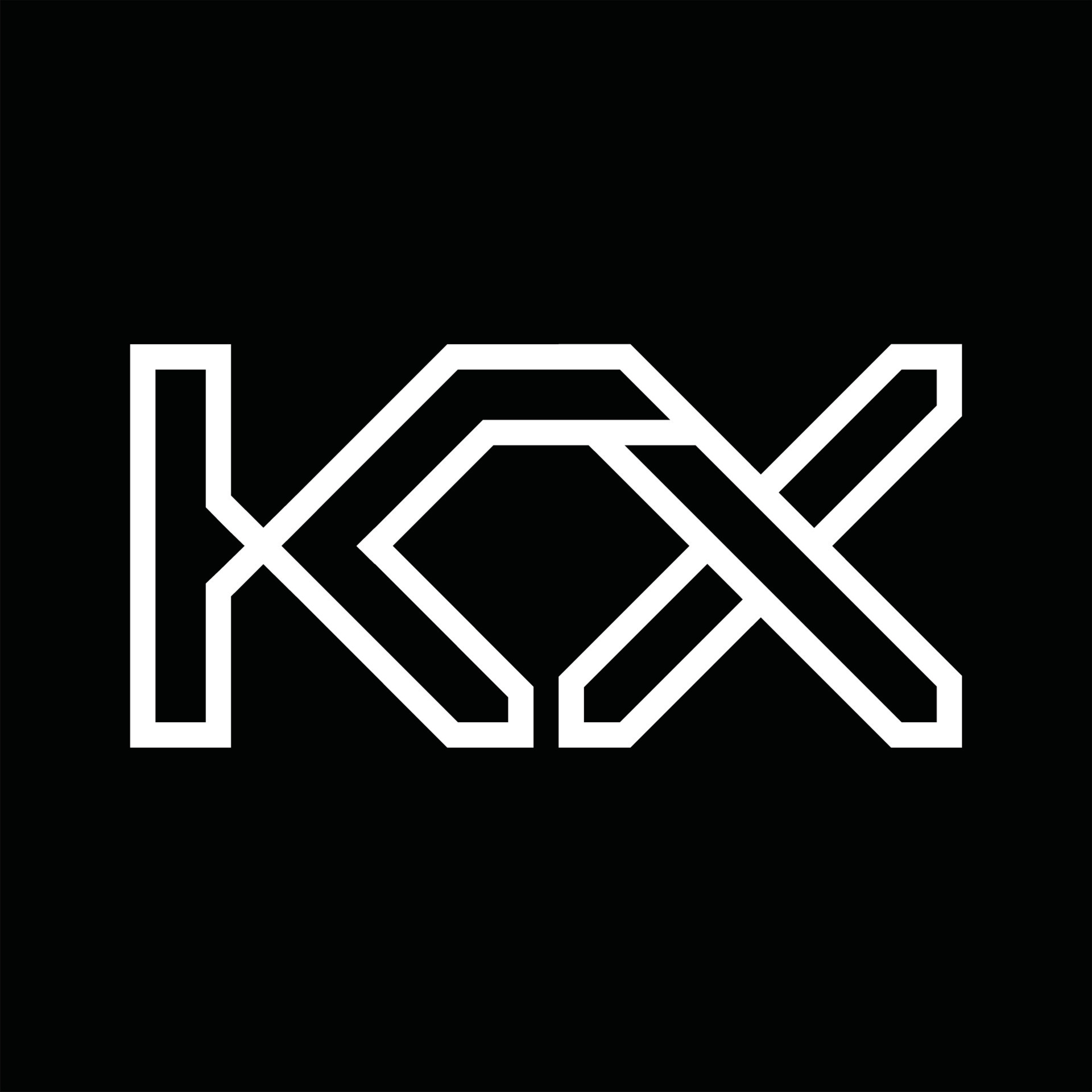 KX Logo monogram with line style negative space 16566519 Vector Art at Vecteezy
