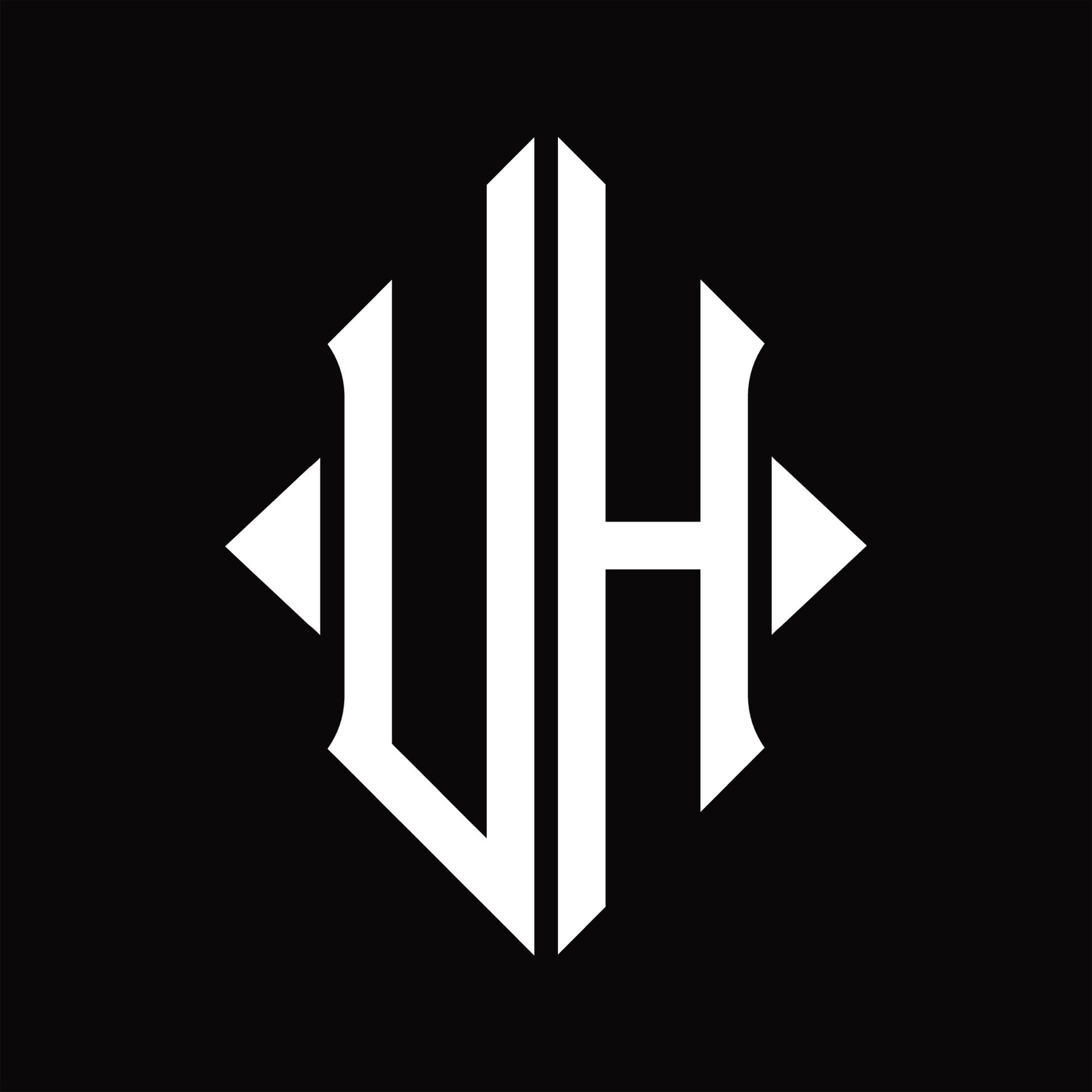 UH Logo monogram with shield shape isolated design template 16567078 ... UH Logo monogram with shield shape isolated design template 16567078 ...