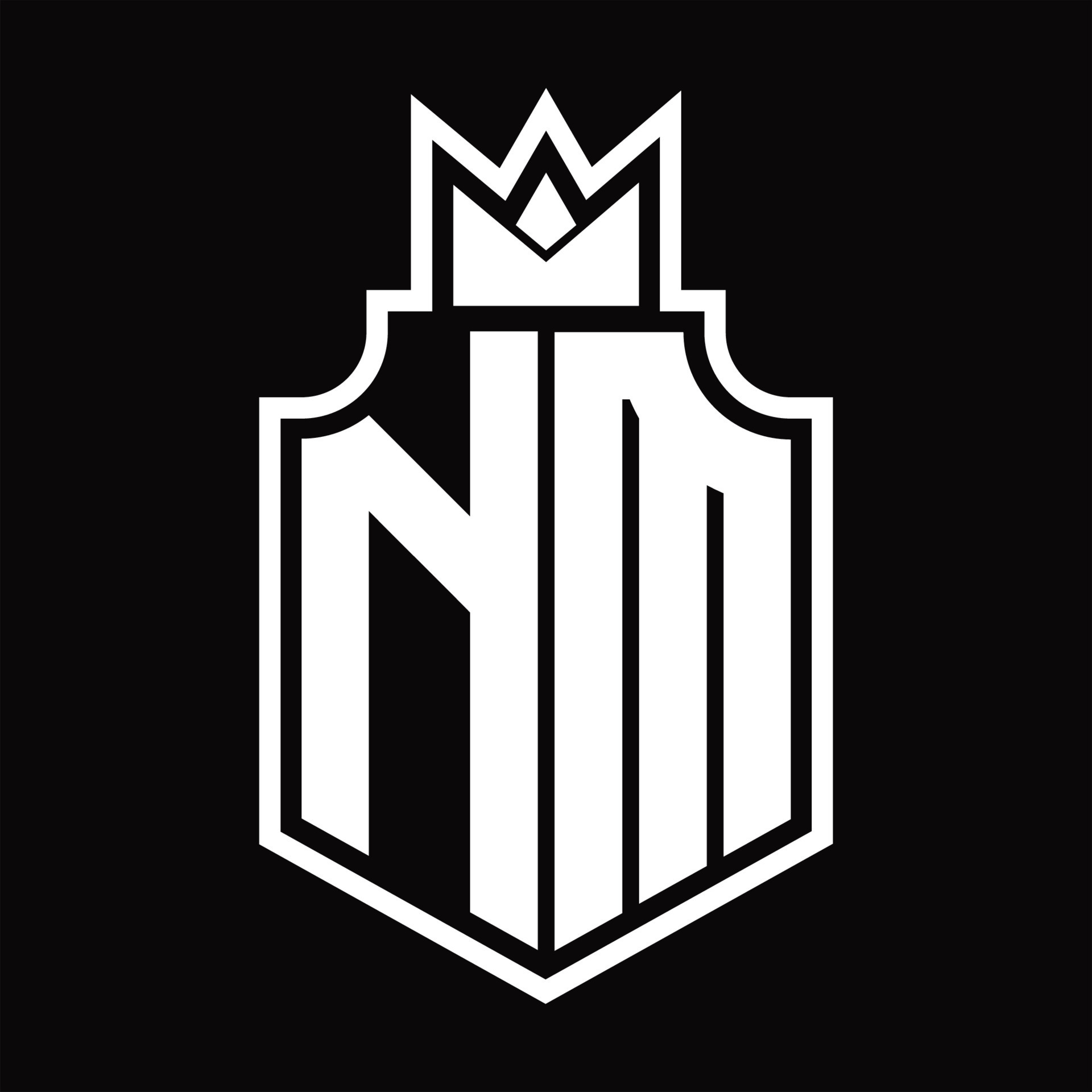 NM Logo monogram design template 16567294 Vector Art at Vecteezy