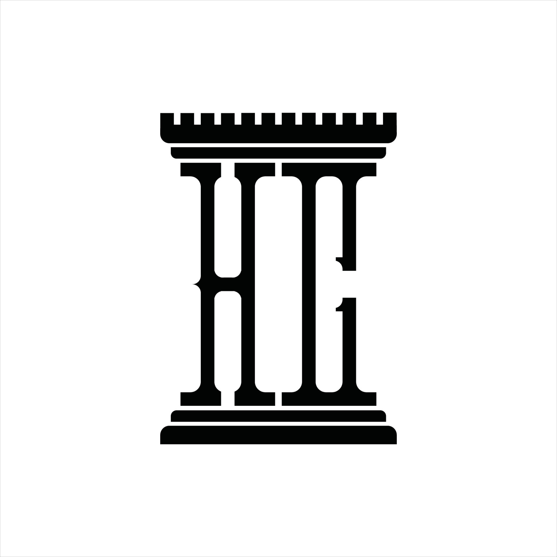 HC Logo monogram with pillar shape design template 16567778 Vector Art ... HC Logo monogram with pillar shape design template 16567778 Vector Art ...
