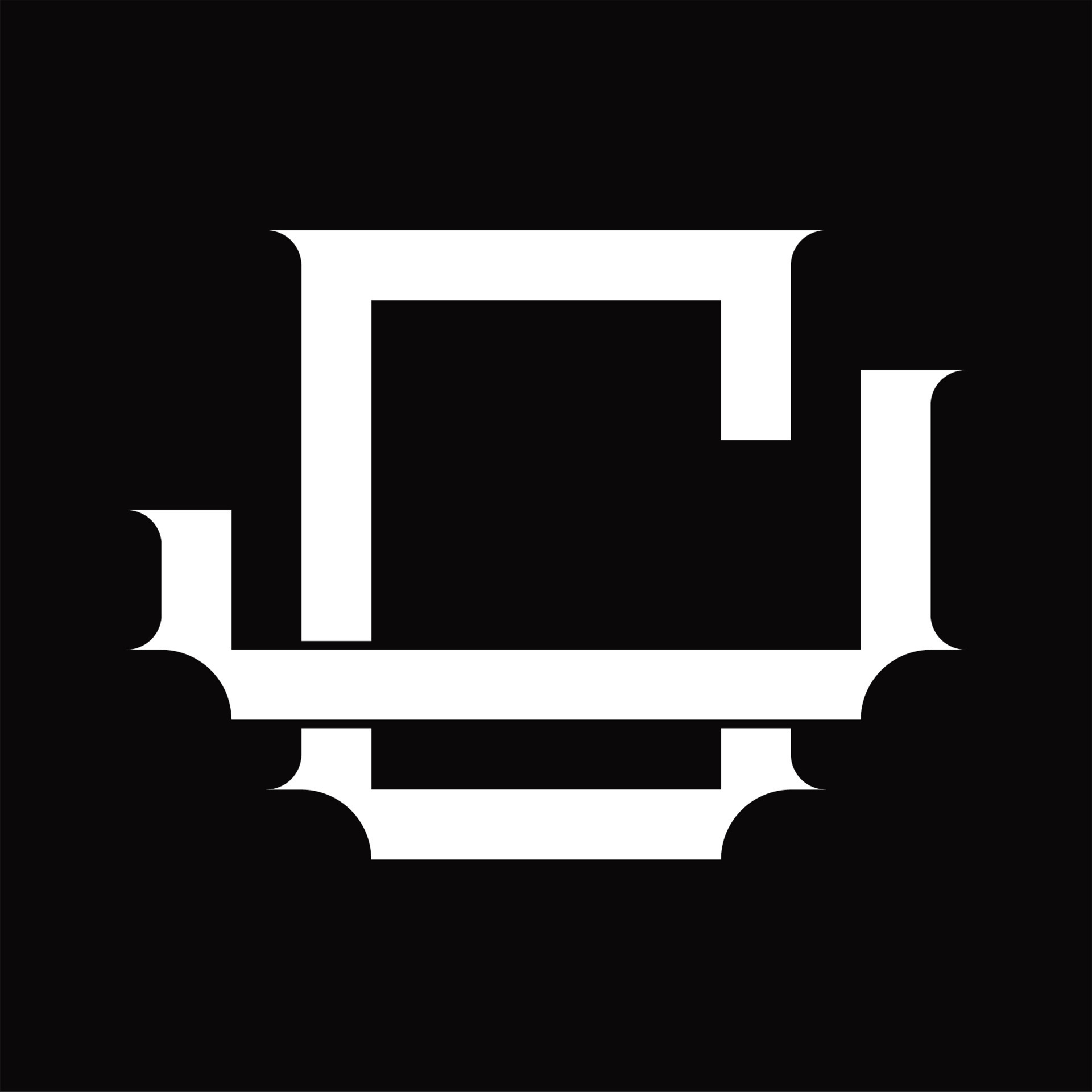 Jc Logo Monogram With Vintage Overlapping Linked Style Design Template