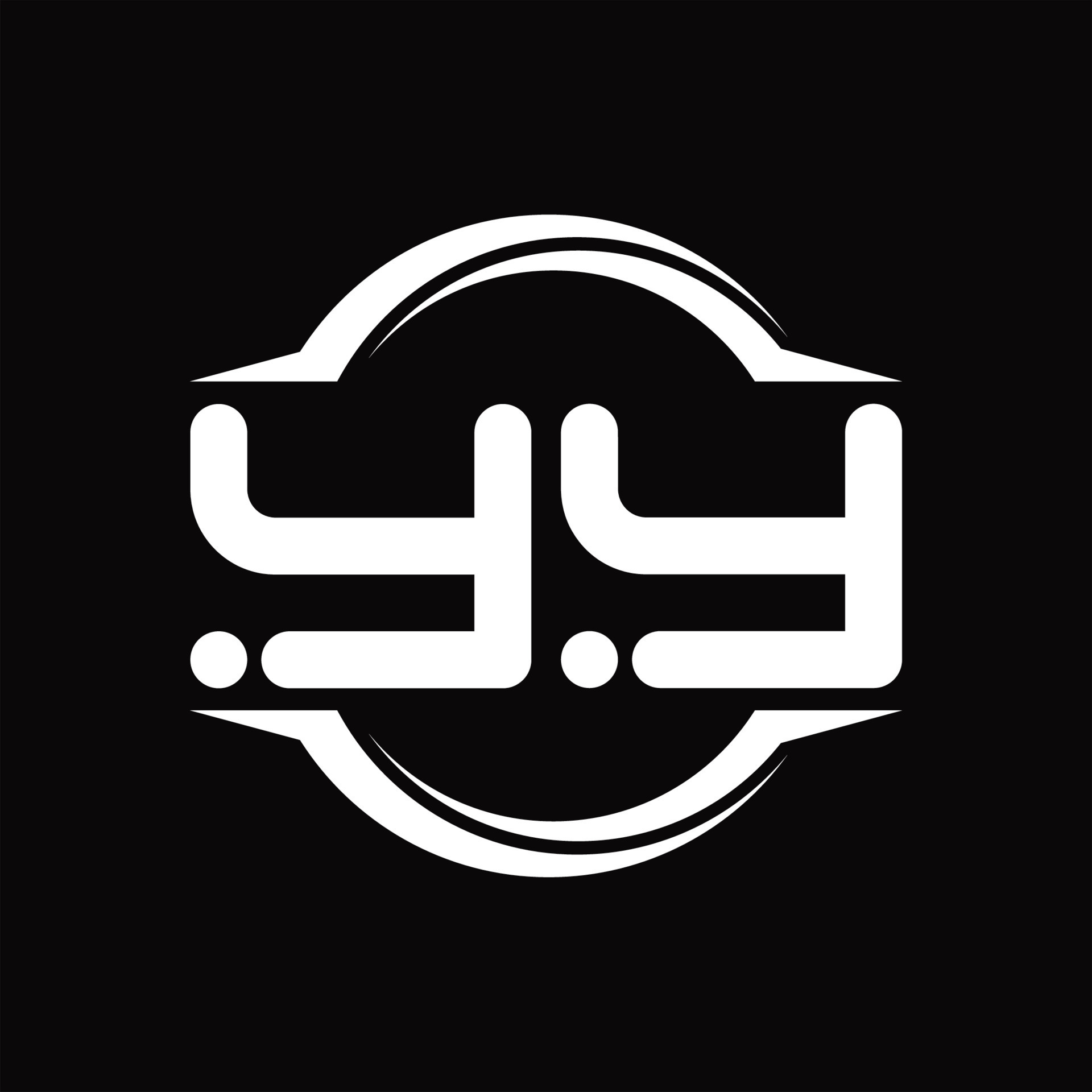 YY Logo monogram with circle rounded slice shape design template 16568271 Vector Art at Vecteezy