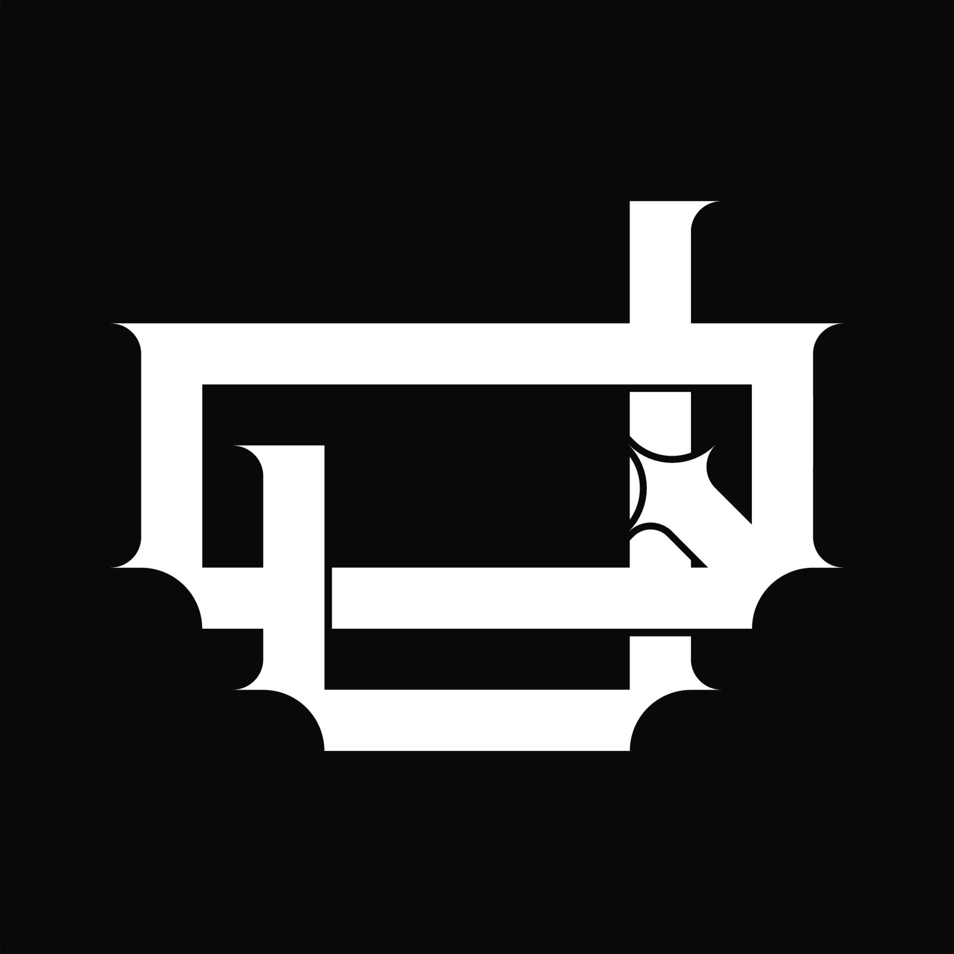 Qj Logo Monogram With Vintage Overlapping Linked Style Design Template