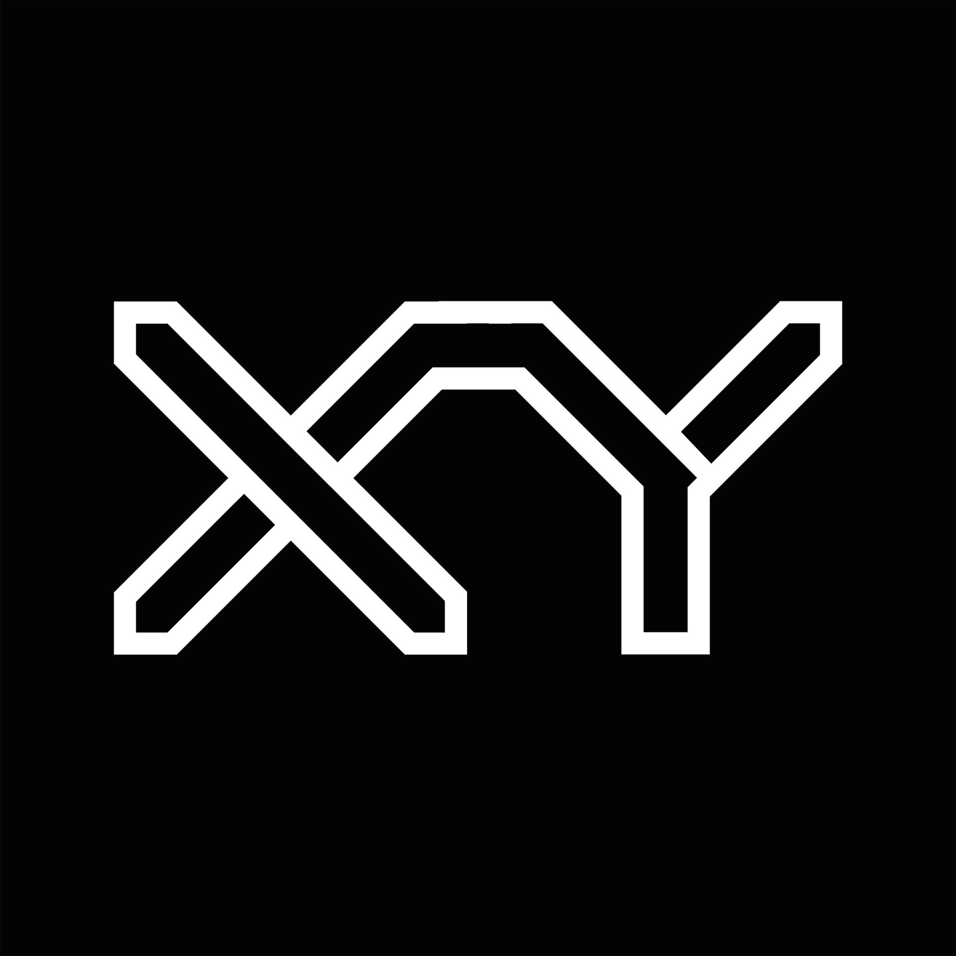 XY Logo monogram with line style negative space 16568683 Vector Art at Vecteezy