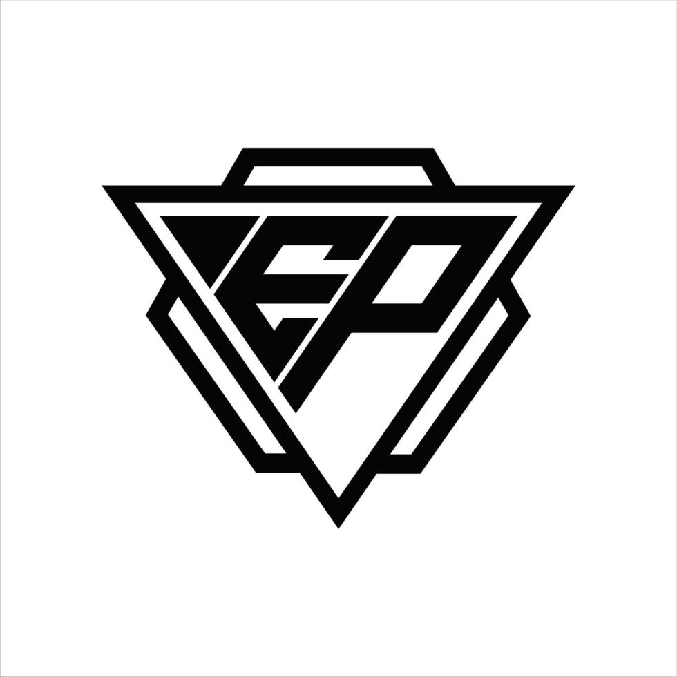 EP Logo monogram with triangle and hexagon template 16568884 Vector Art ... EP Logo monogram with triangle and hexagon template 16568884 Vector Art ...