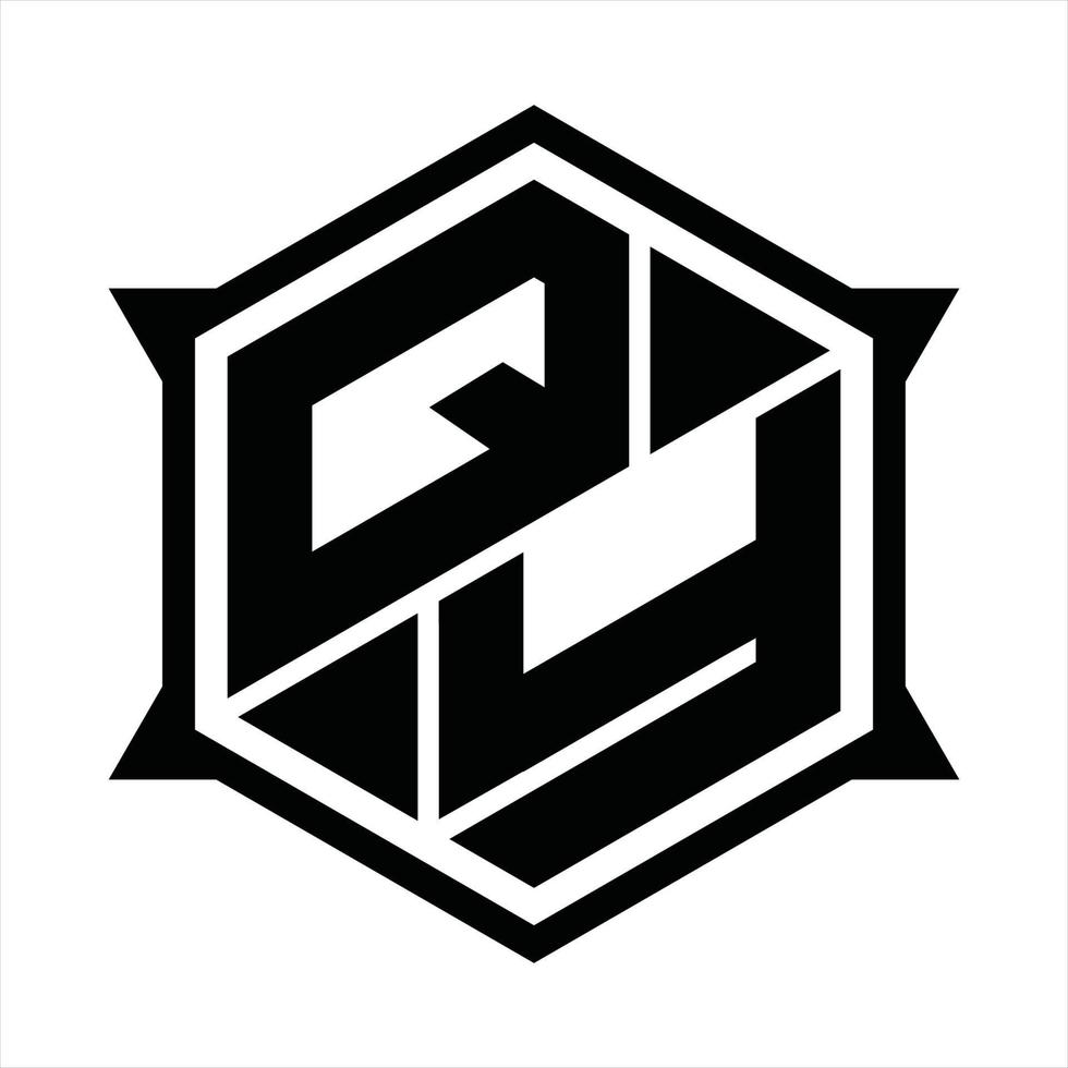 QY Logo monogram design template 16569520 Vector Art at Vecteezy