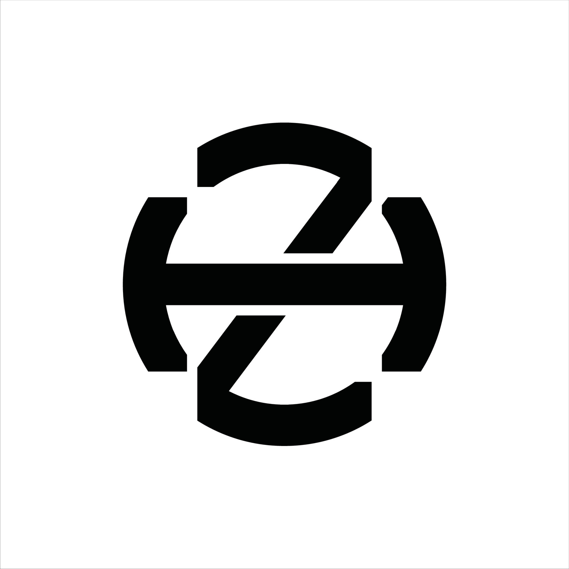 ZH Logo monogram design template 16569990 Vector Art at Vecteezy