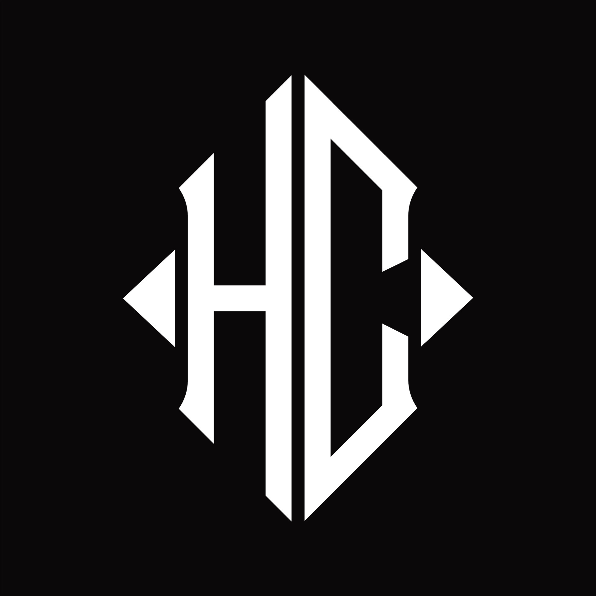 HC Logo monogram with shield shape isolated design template 16570439 ... HC Logo monogram with shield shape isolated design template 16570439 ...